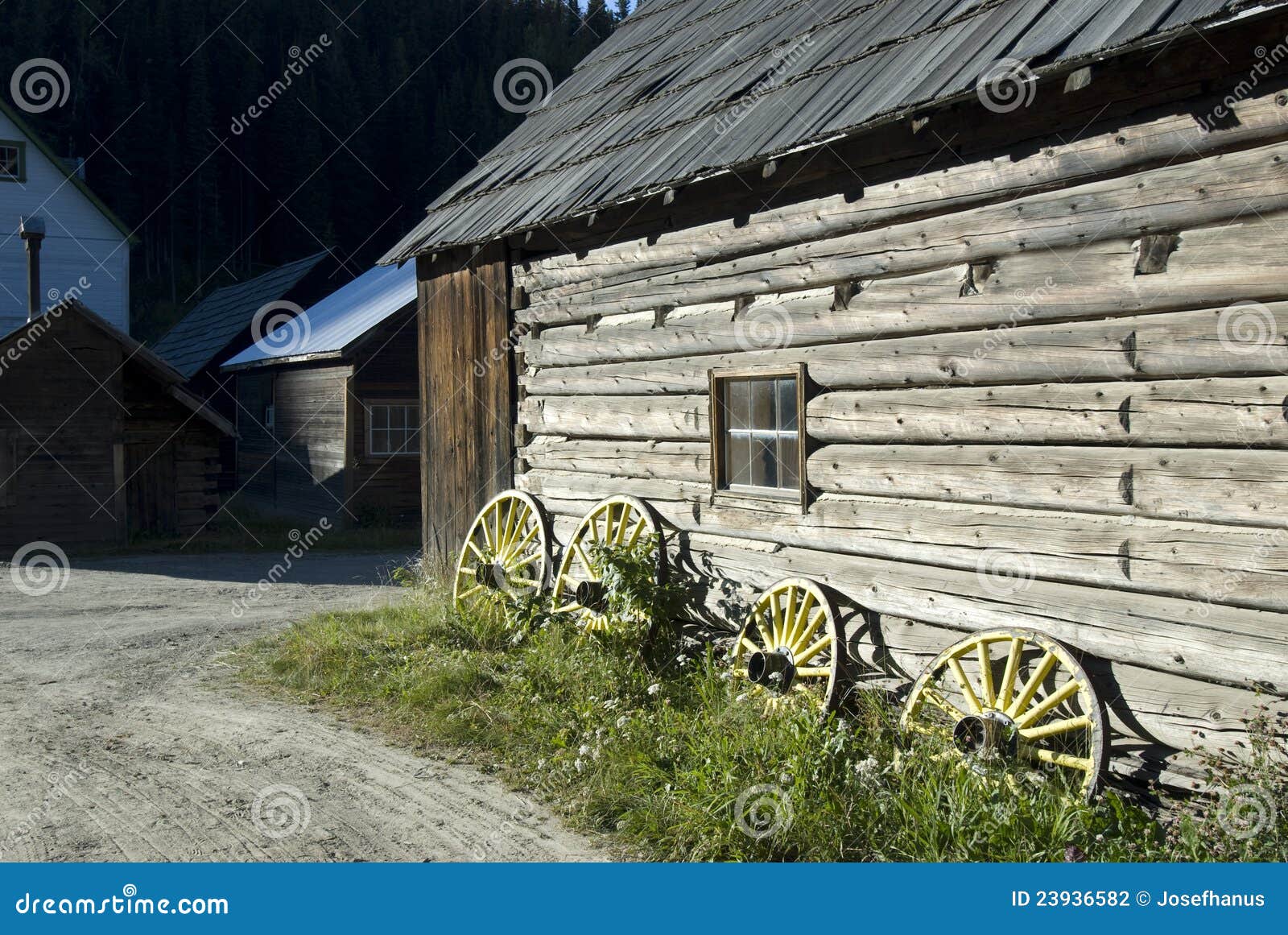 Ancient log-cabin stock photo. Image of native, dome - 23936582