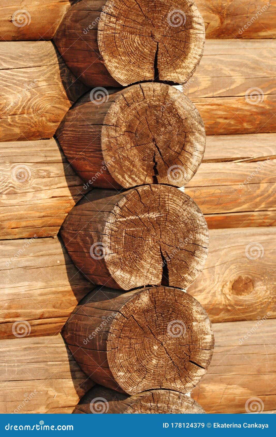 Ancient log house detail stock image. Image of russian - 178124379