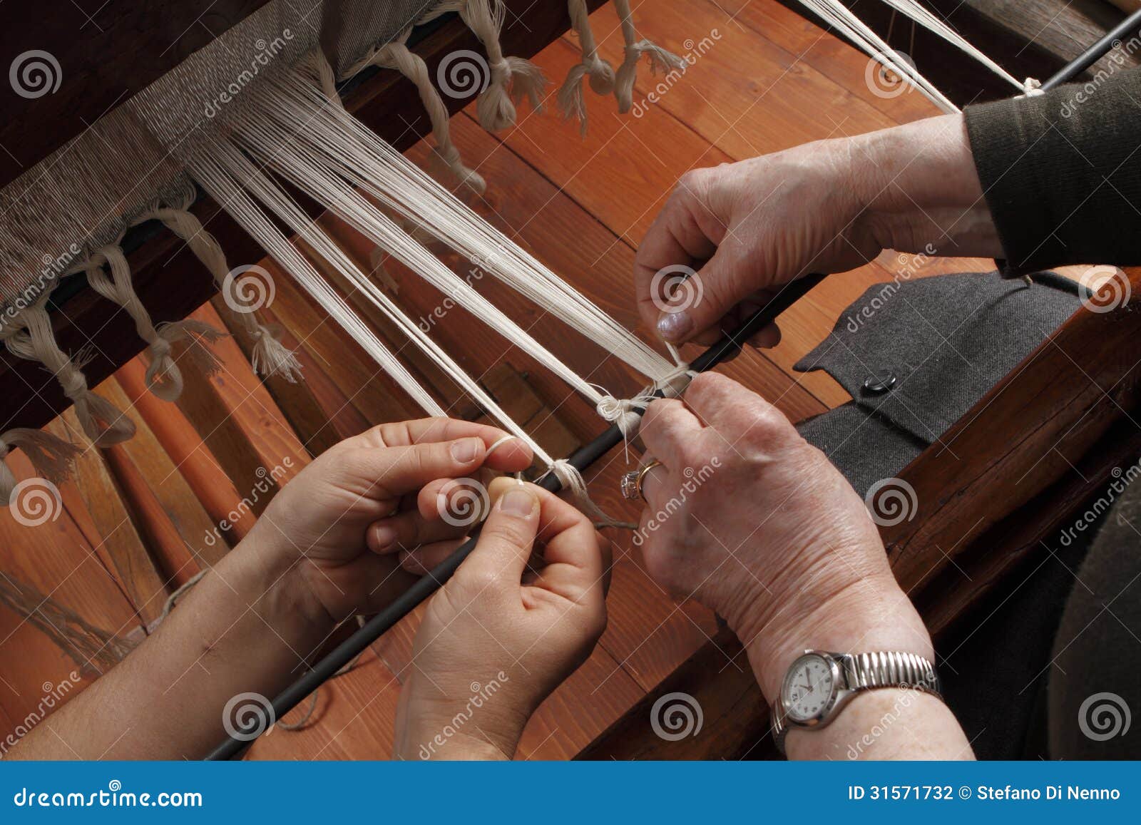 Ancient loom stock photo. Image of people, clothing, actions - 31571732