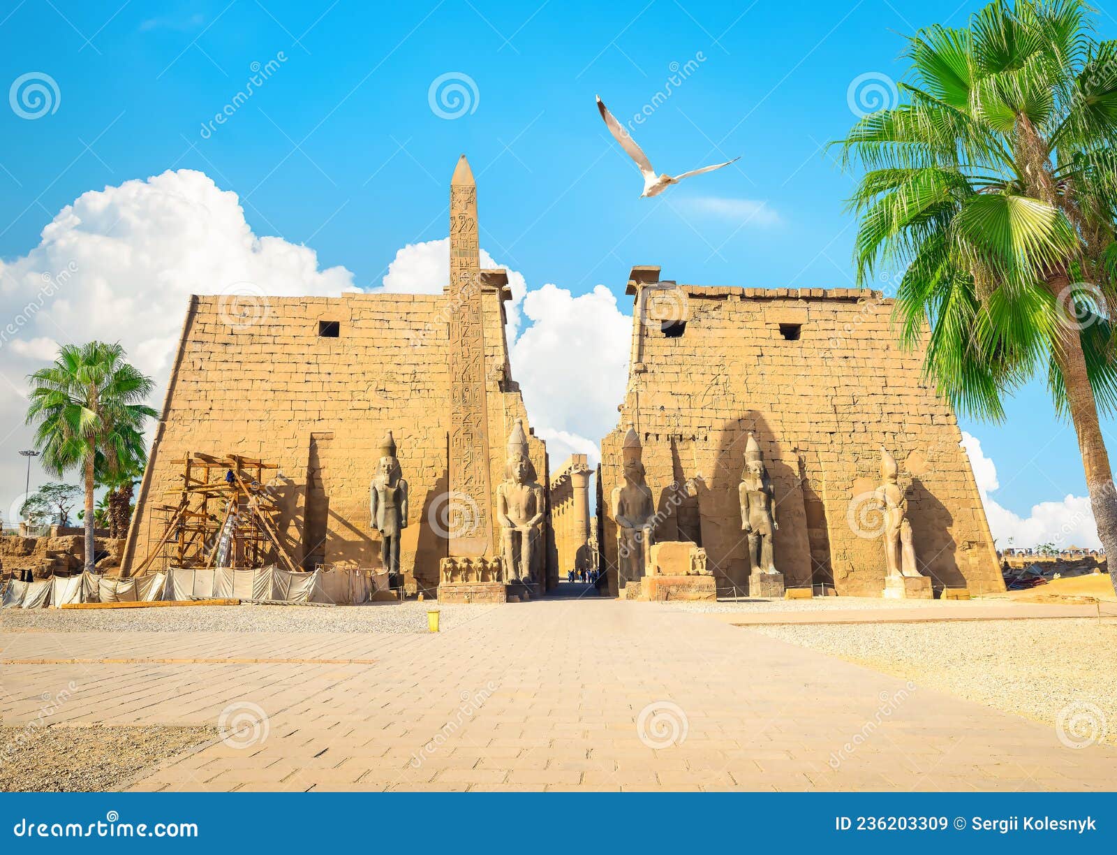 The ancient Luxor temple editorial stock image. Image of ancient ...
