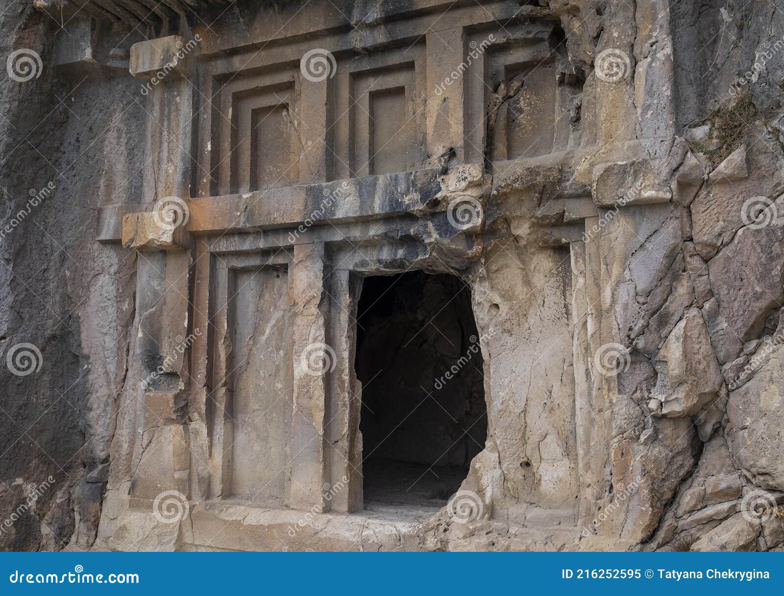 Ancient Lycian Myra Tombs in Turkey, Demre Stock Image - Image of ...