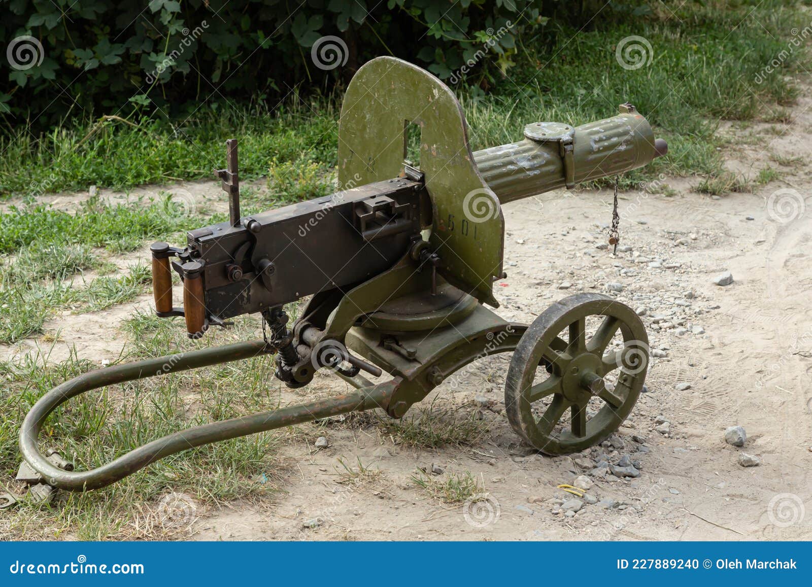 Machine Gun Maxim 1910 In Museum Editorial Image | CartoonDealer.com ...