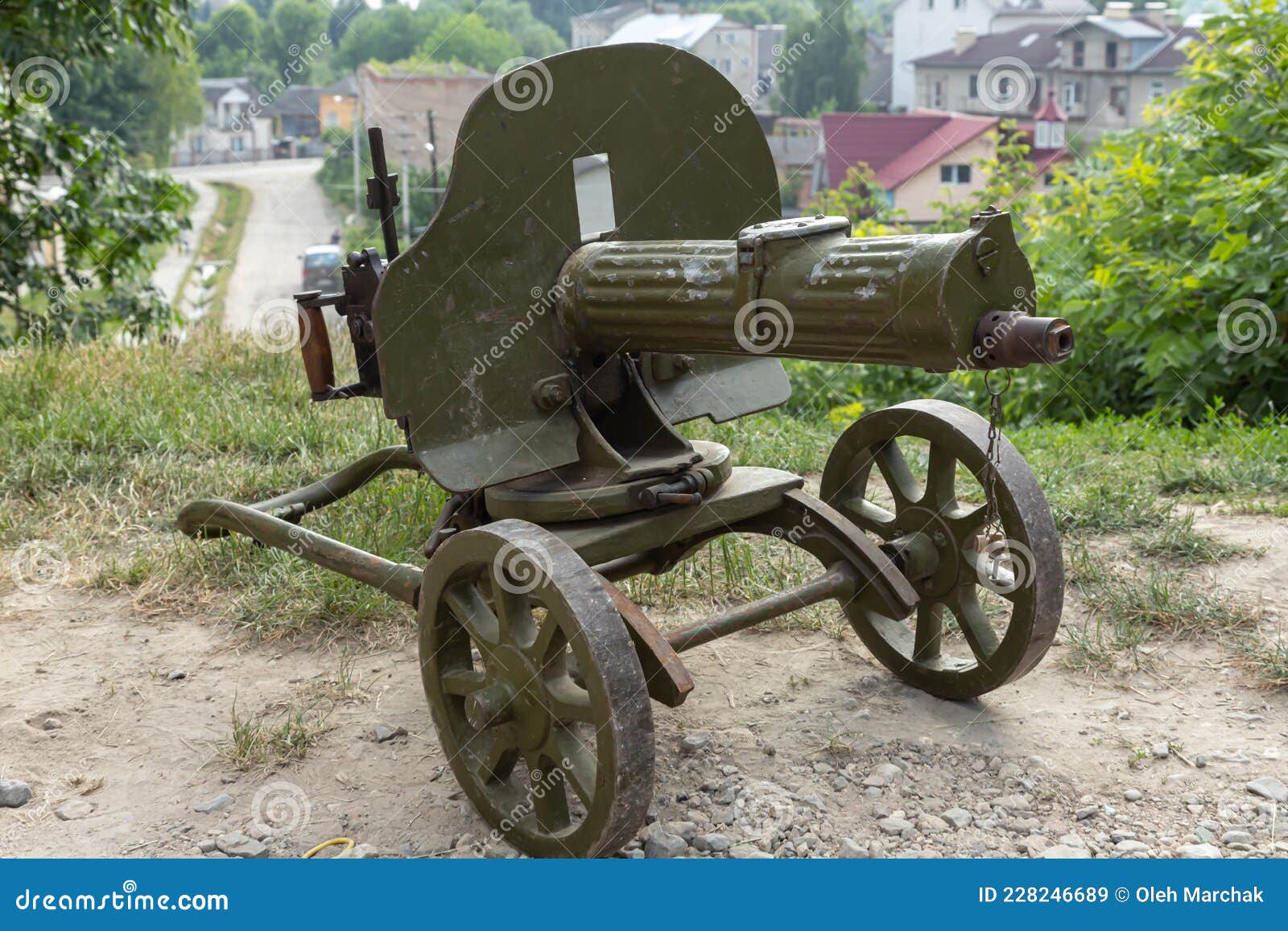 Old Machine Gun. Maxim Gun. First World War Machine Gun Editorial Photo ...