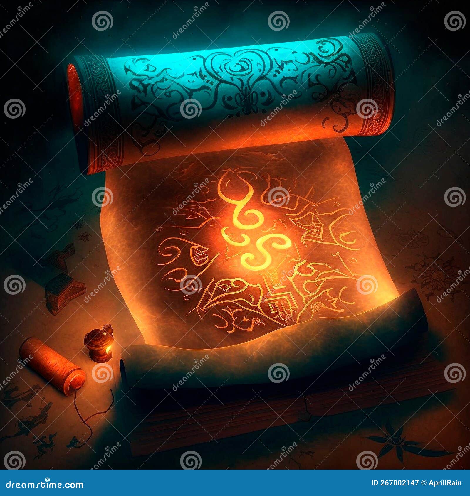 Ancient Magic List stock illustration. Illustration of drawn - 267002147