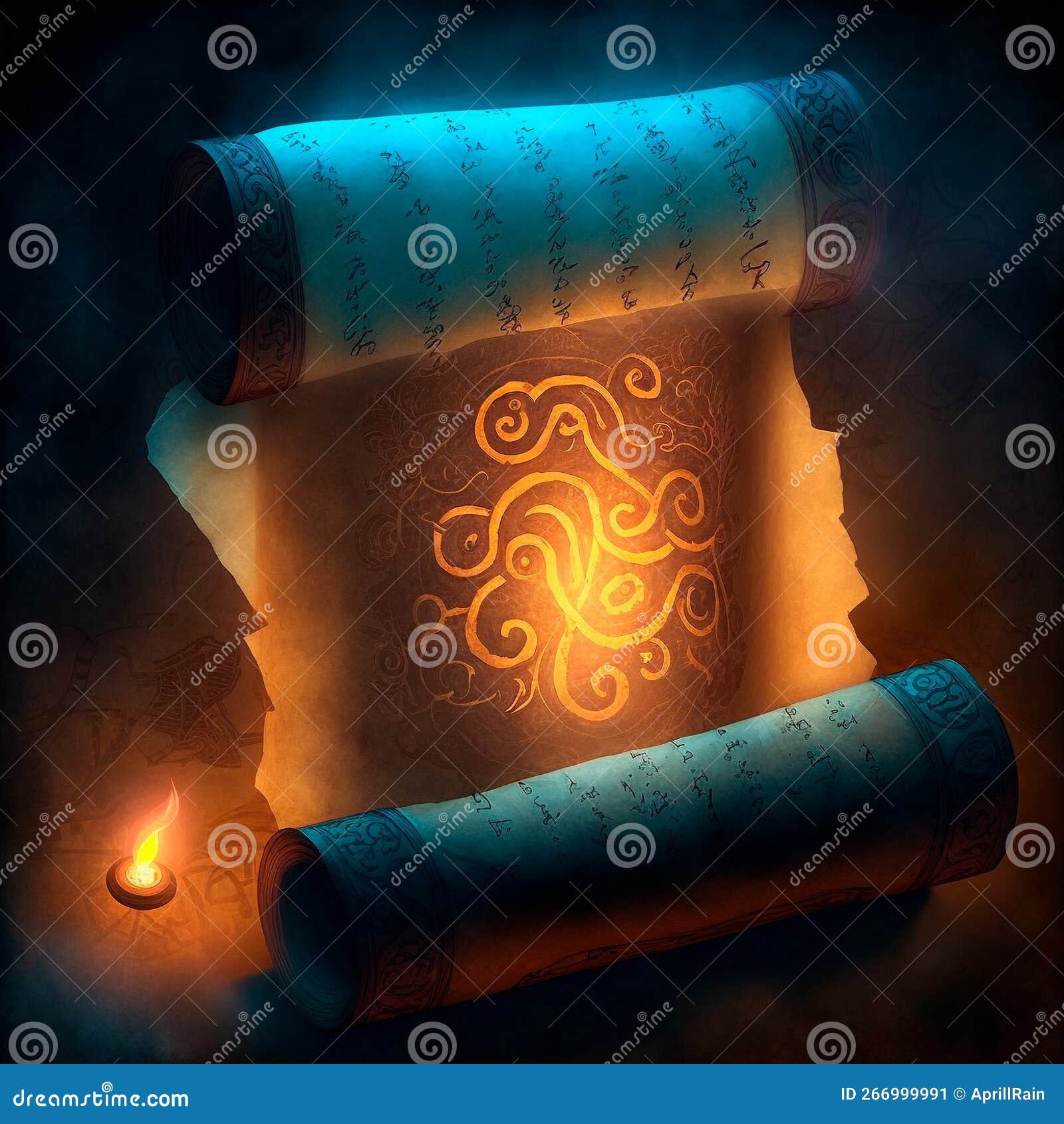 Ancient Magic List stock illustration. Illustration of antique - 266999991