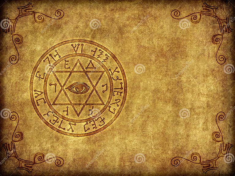 Ancient Magic Sigil Illustration Stock Illustration - Illustration of ...