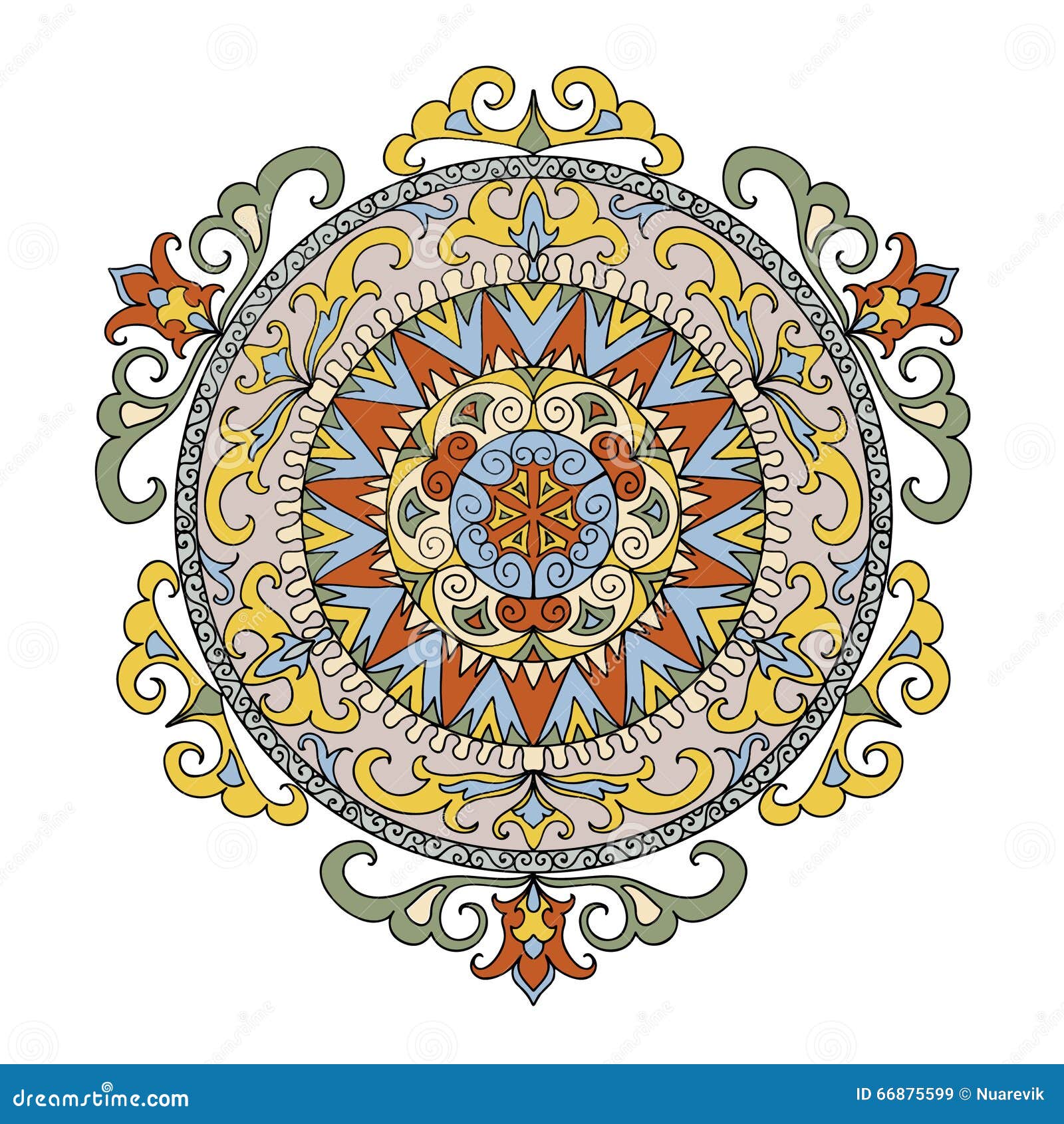Ancient mandala element stock illustration. Illustration of graphic ...