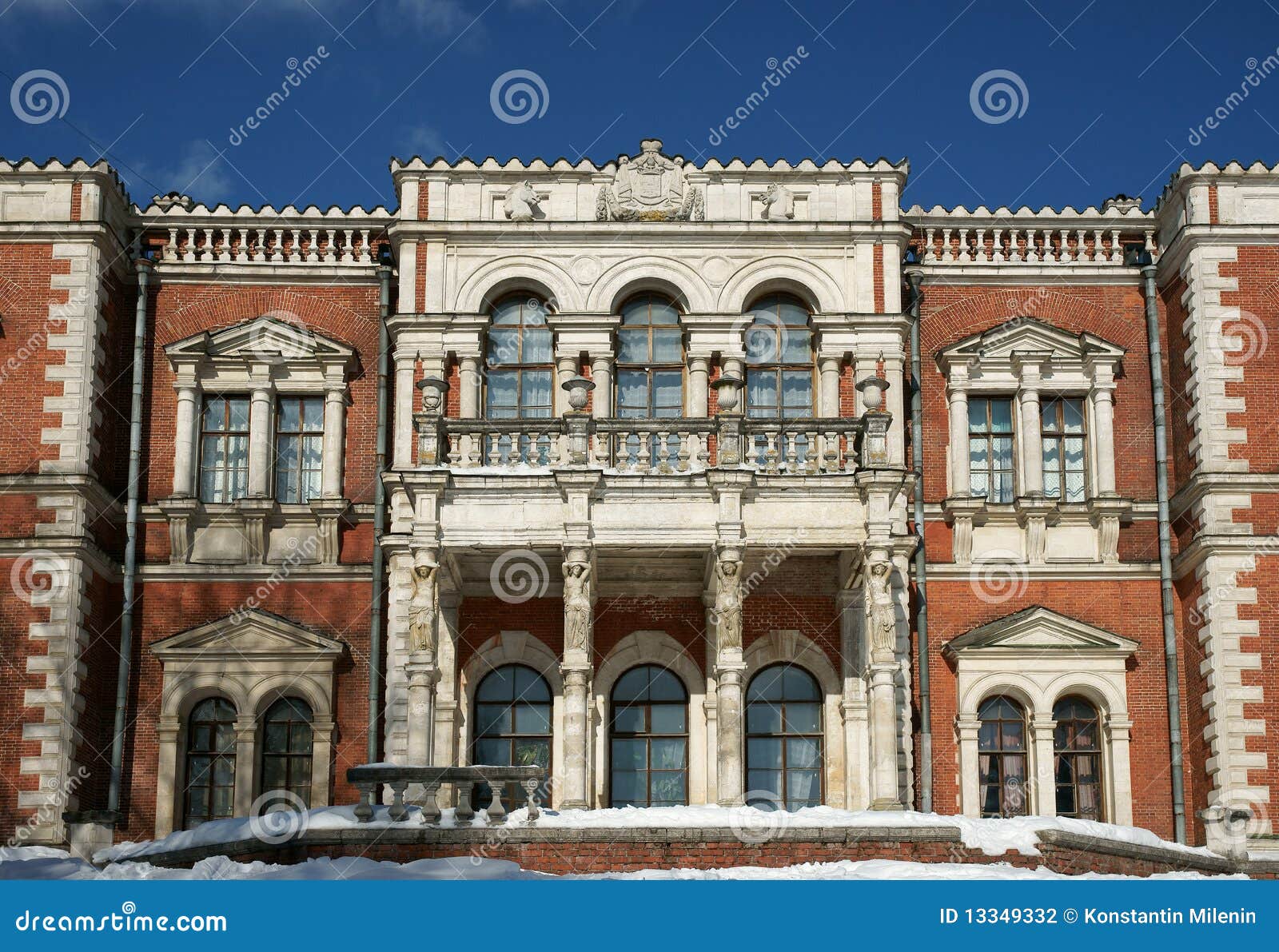 Ancient manor in Russia. stock photo. Image of mansion - 13349332
