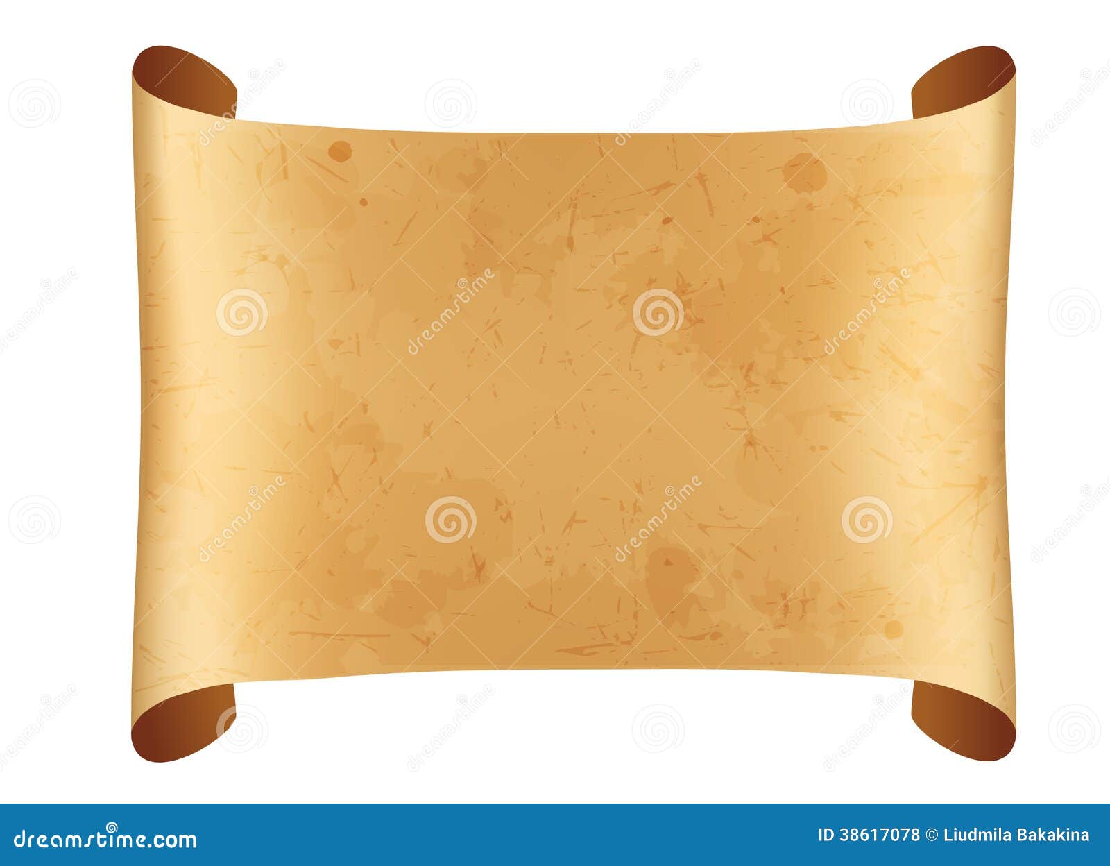 Ancient Manuscript Or Obsolete Papyrus. Banner In Old Style Design ...