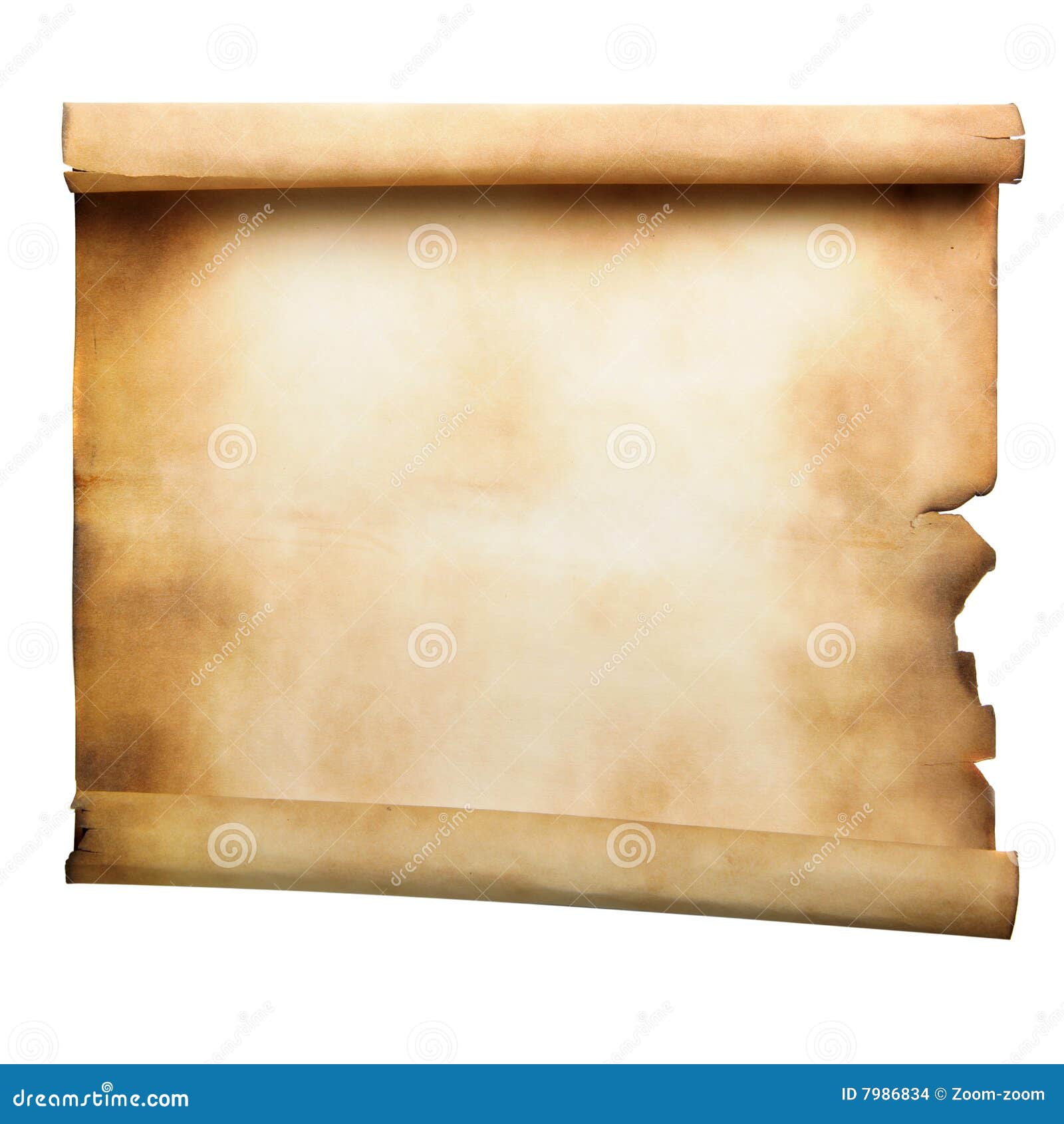 Ancient Manuscript Rolled Up With Golden Ribbon, Aged Books, Green ...