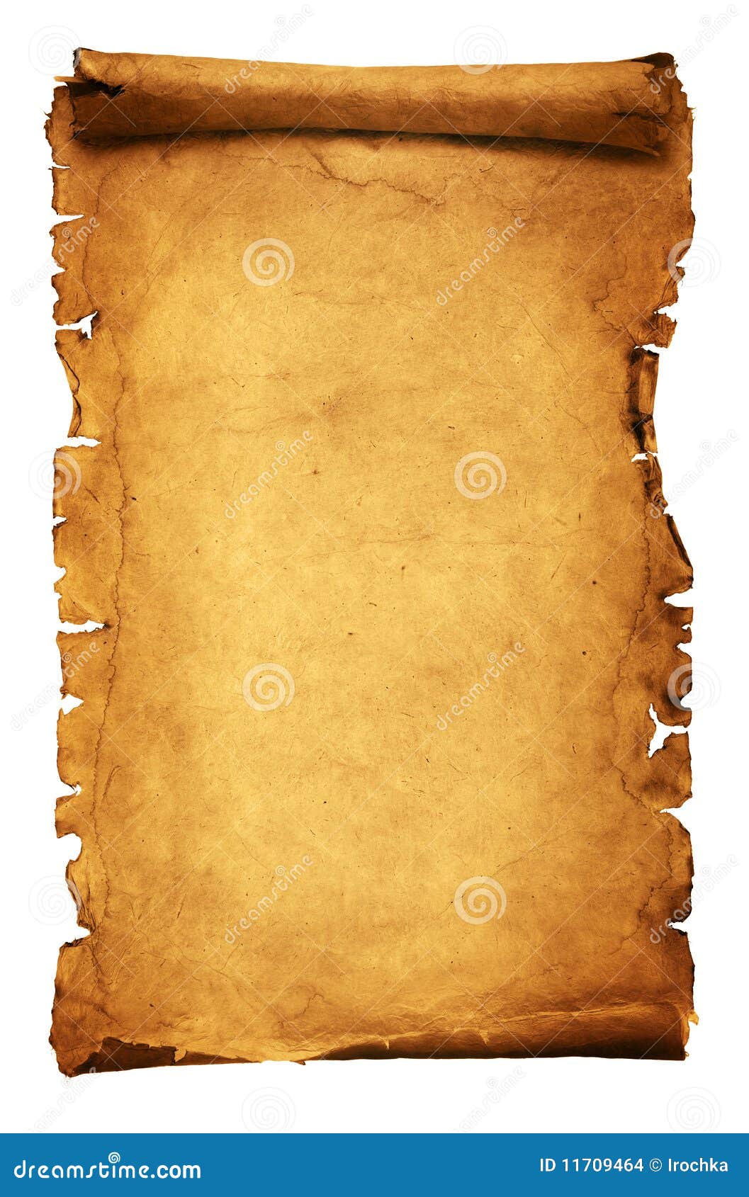 Ancient Manuscript Isolated Stock Photo - Image of grungy, parchment ...