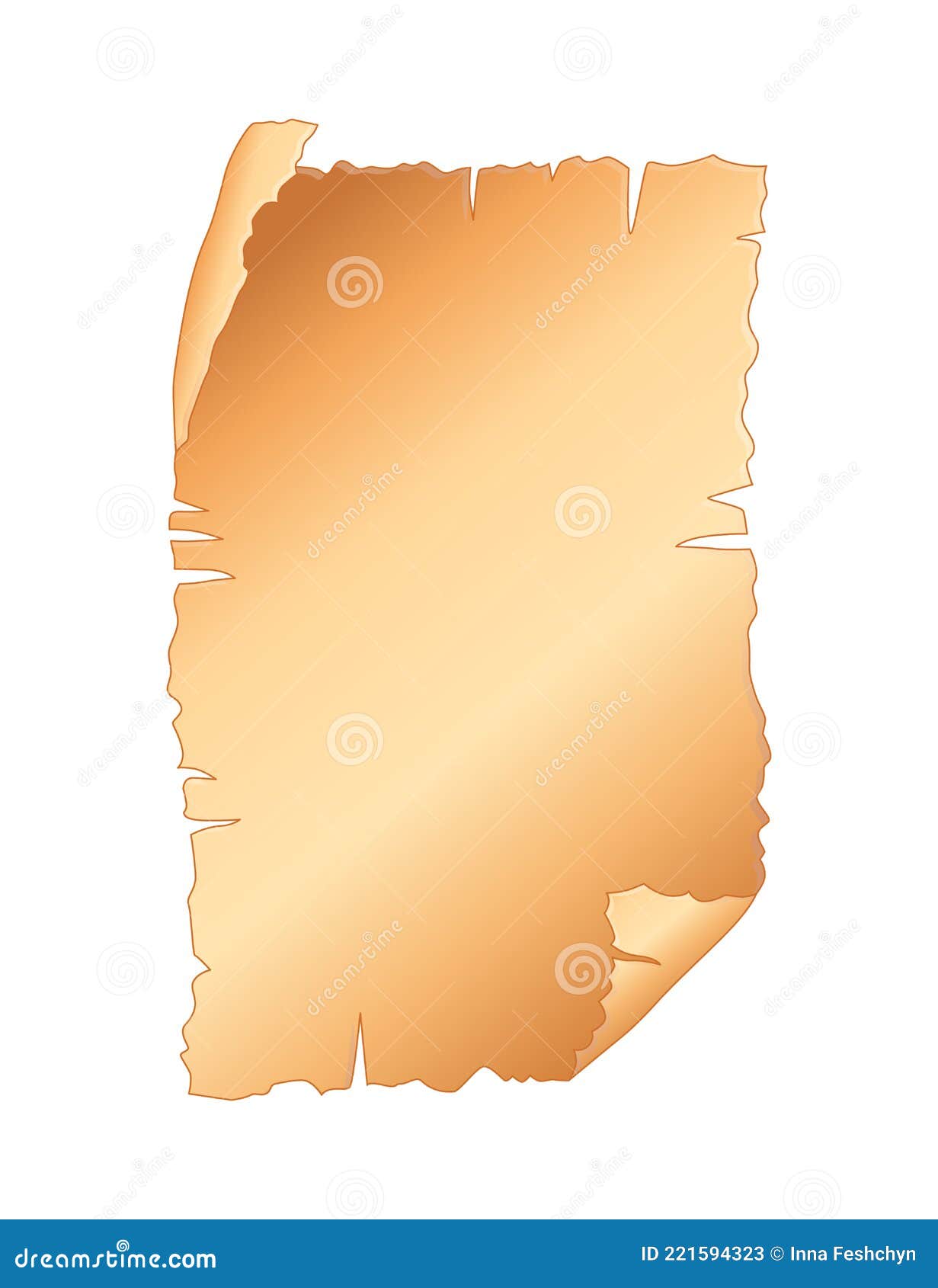 Ancient Manuscript or Obsolete Papyrus. Banner in Old Style Design ...