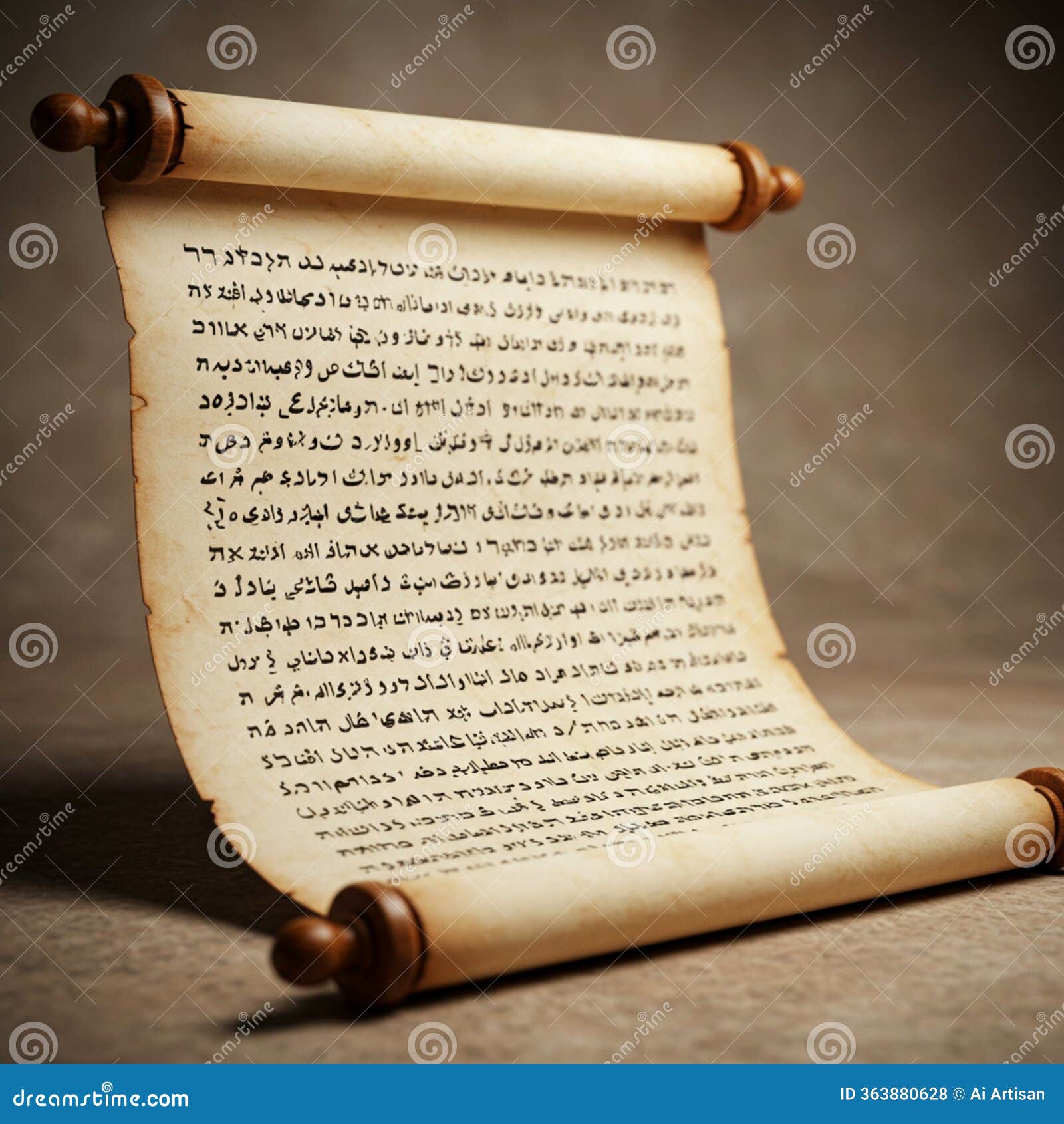 Tattered Scroll. Rolled Document For Letter Manuscript, Cartoon Vector ...