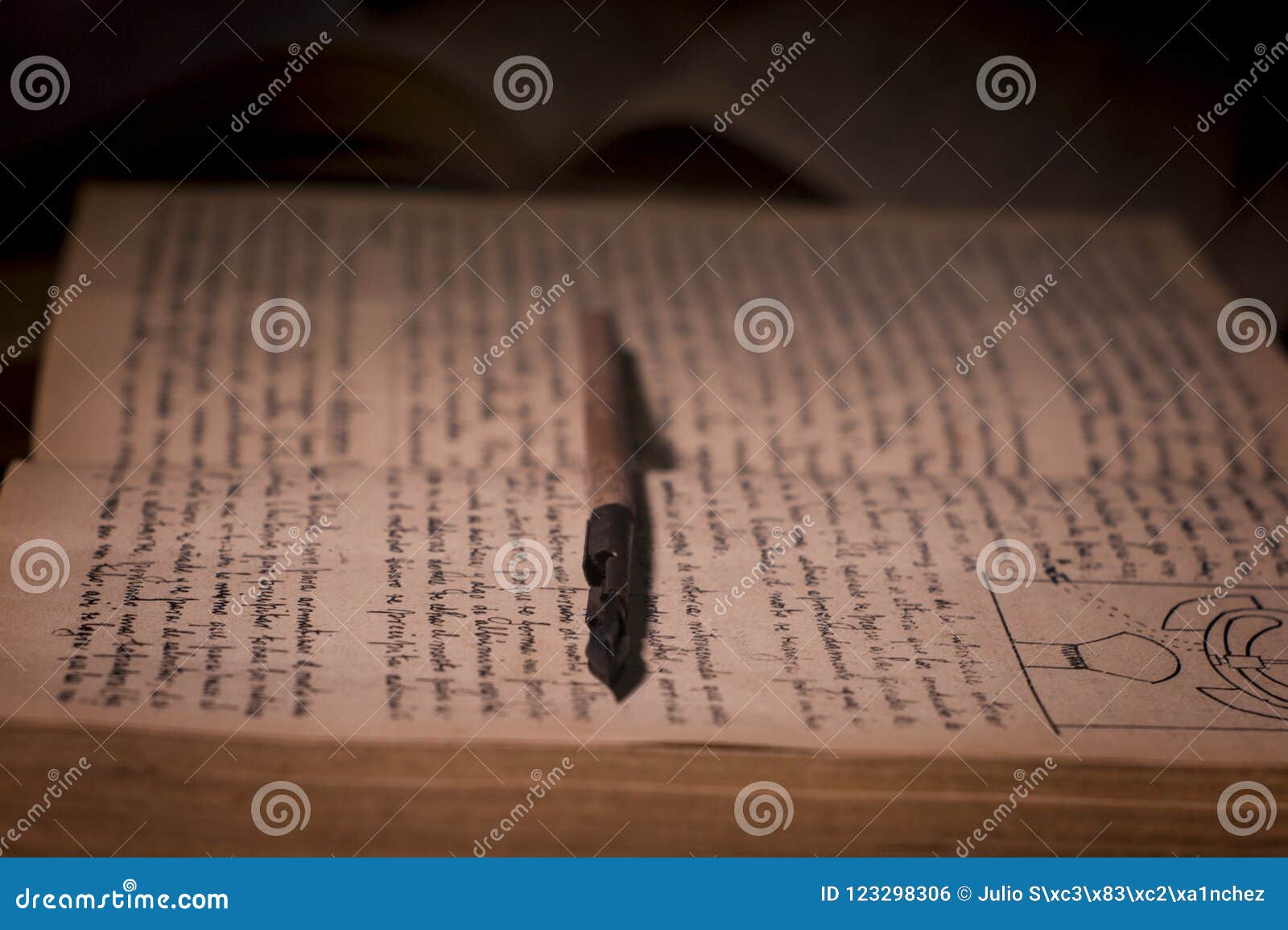 Ancient manuscripts stock photo. Image of manuscripts - 123298306