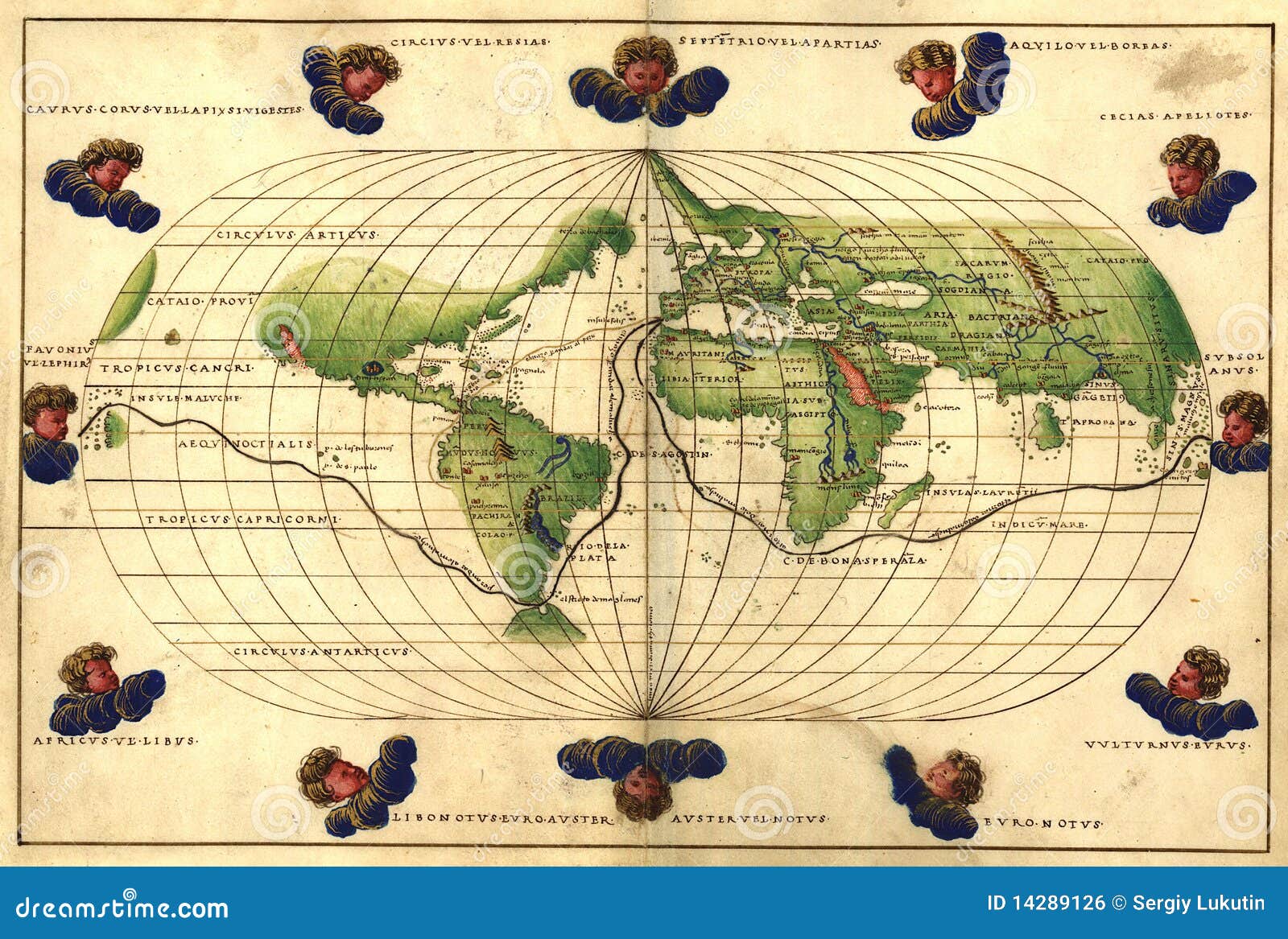 Ancient map stock illustration. Illustration of etruria - 14289126