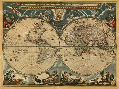 Ancient map stock image. Image of north, history, antique - 14440841