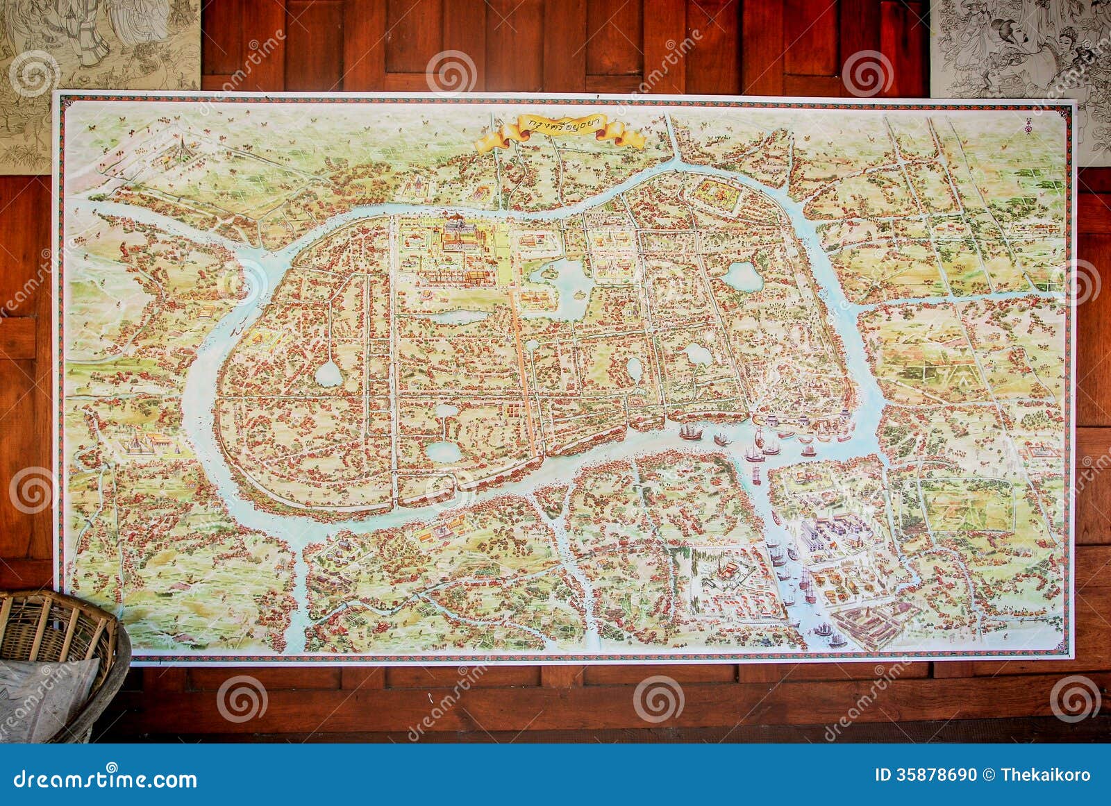 Ancient map stock photo. Image of antique, peninsula - 35878690
