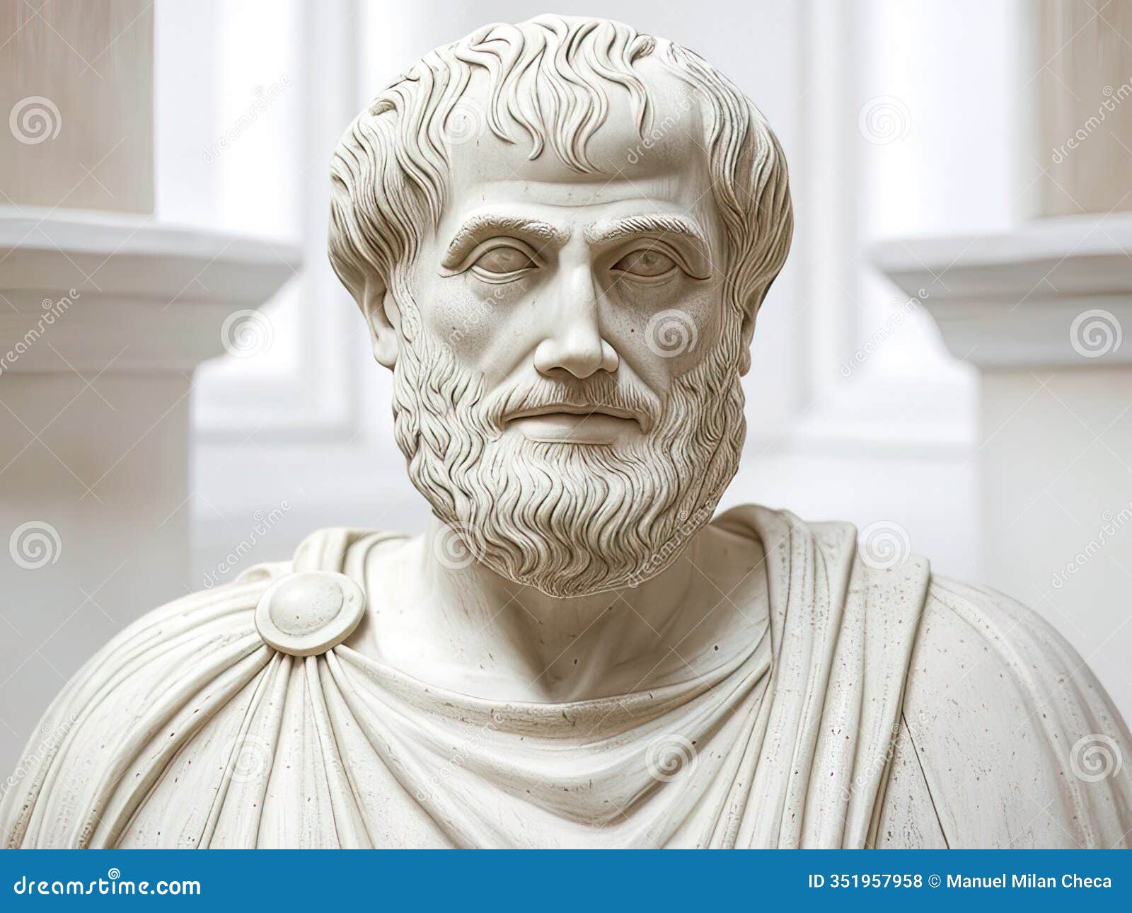 Aristotle Ancient Greek Philosopher And Polymath Character Cartoon ...