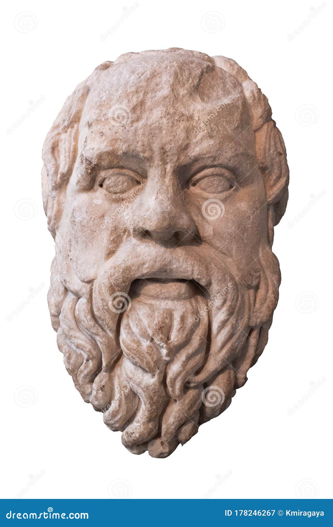 Ancient Marble Head of the Greek Philosopher Socrates Stock Image ...