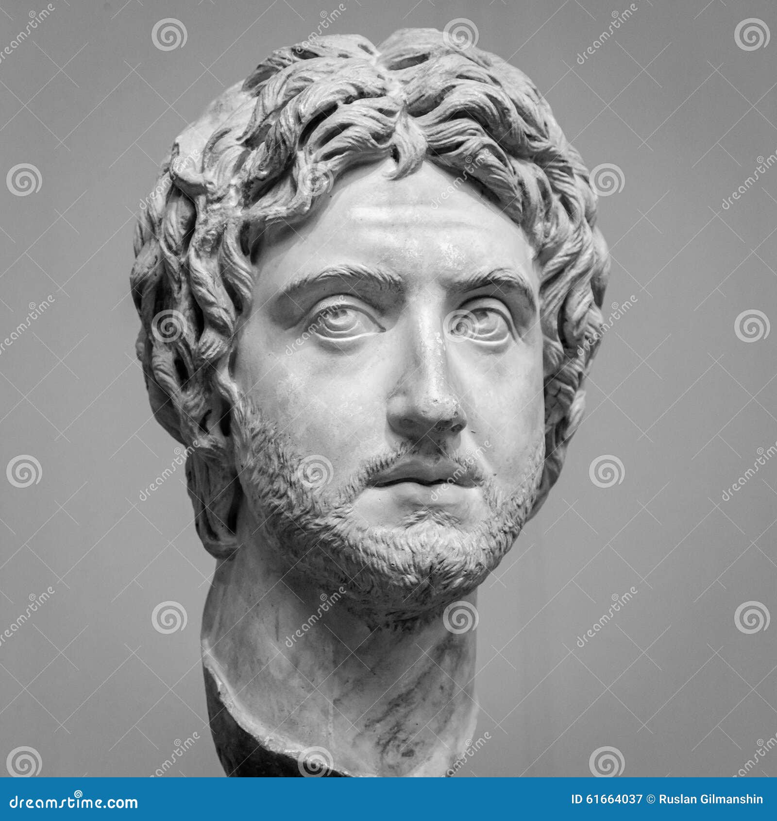 The Ancient Marble Portrait Bust Stock Image - Image of historic ...