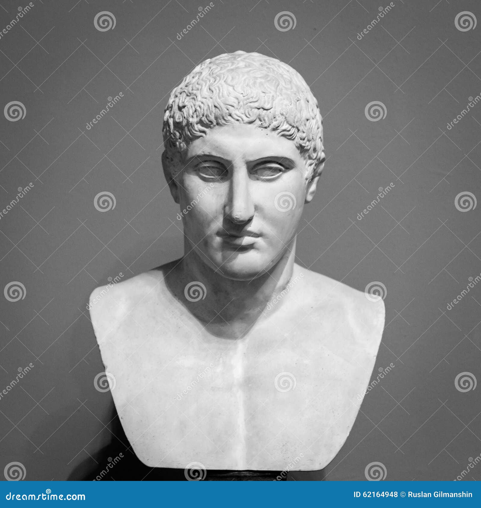 The Ancient Marble Portrait Bust Stock Photo - Image of background ...