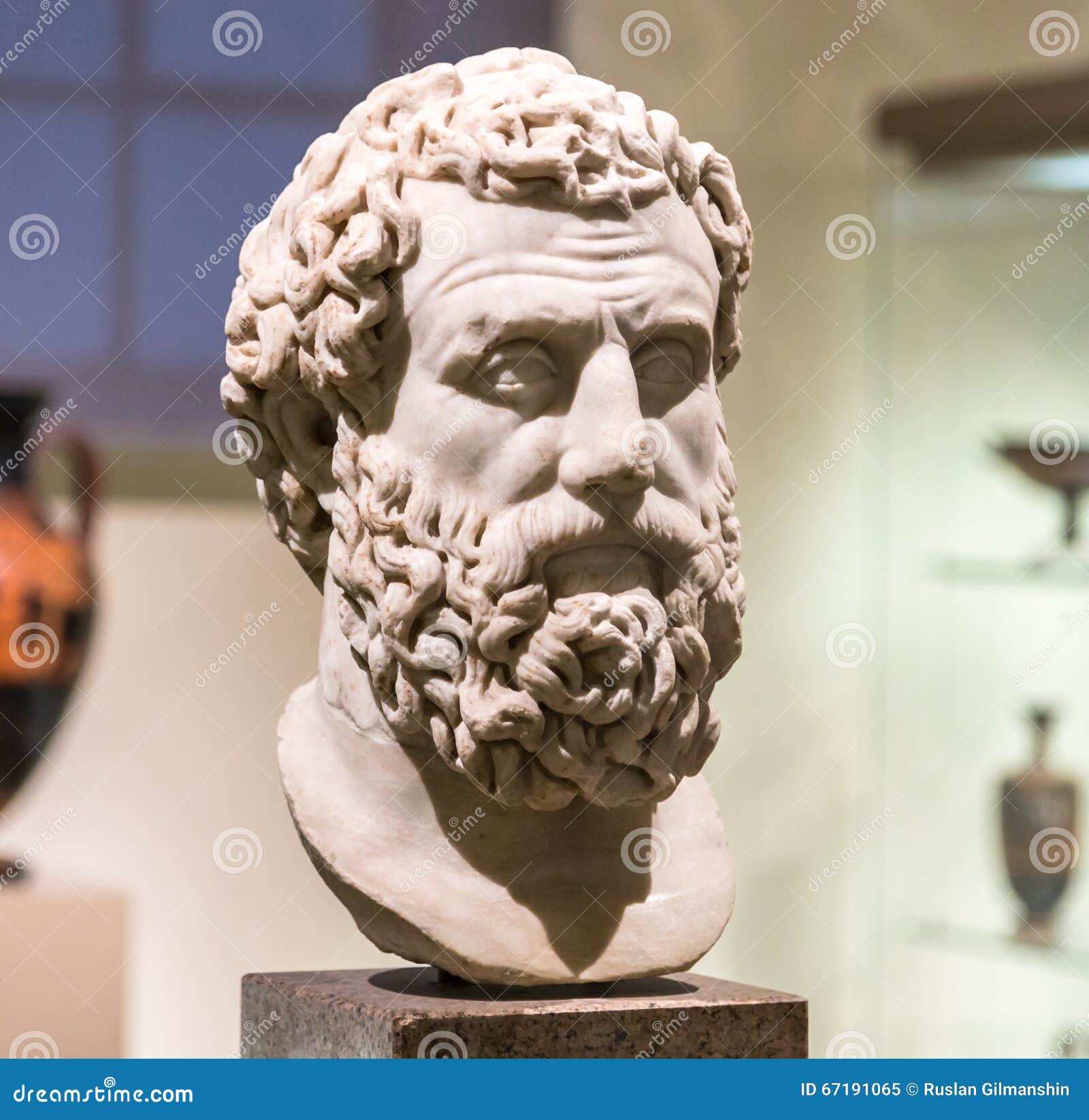 The Ancient Marble Portrait Bust Royalty-Free Stock Photography ...