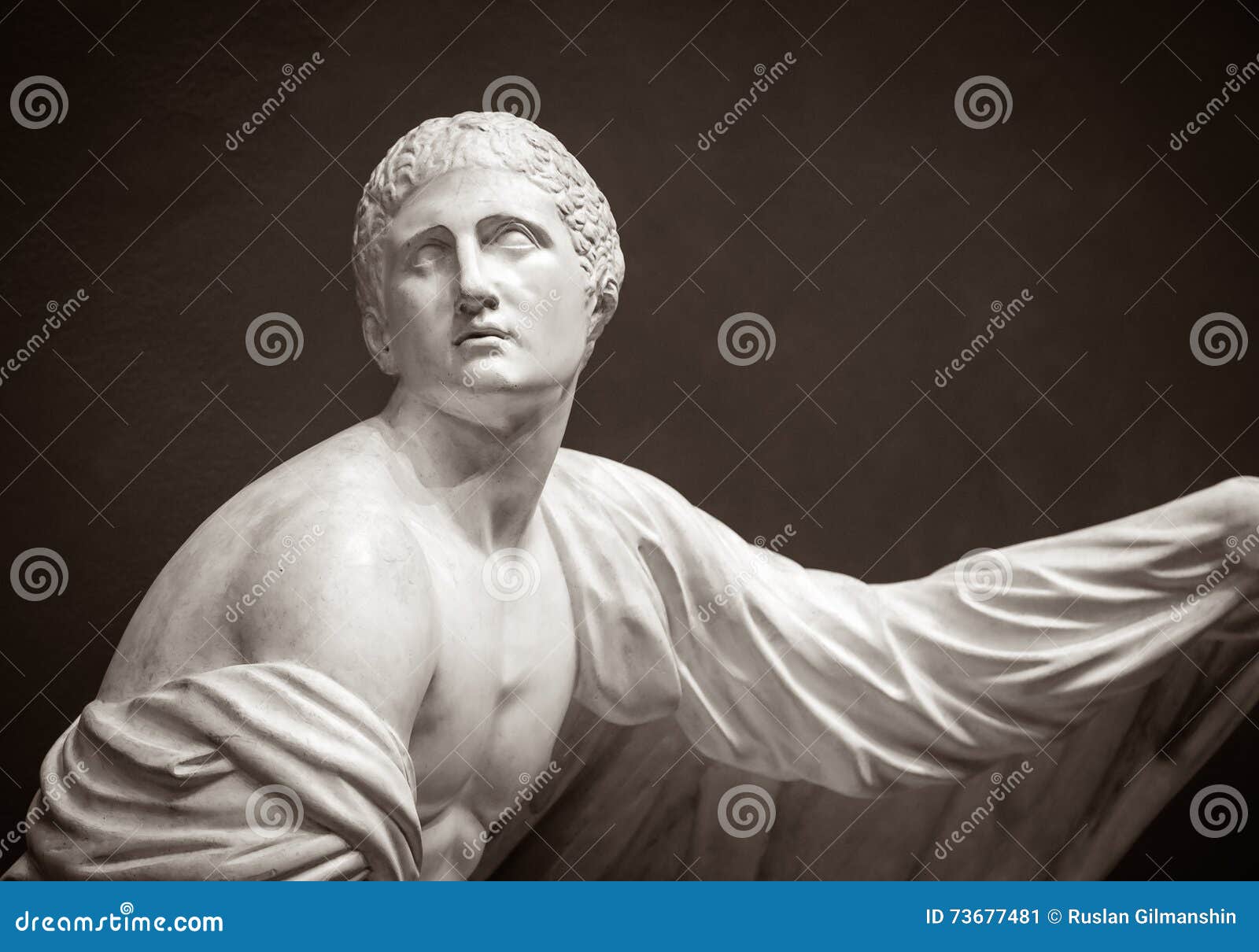 The Ancient Marble Portrait Bust Stock Image - Image of historical ...