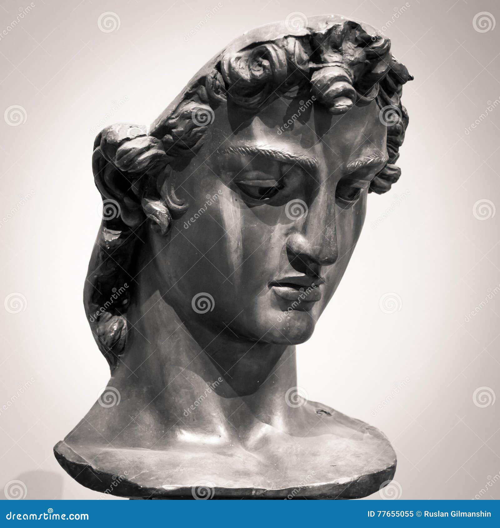 The Ancient Marble Portrait Bust Stock Image - Image of head, marble ...