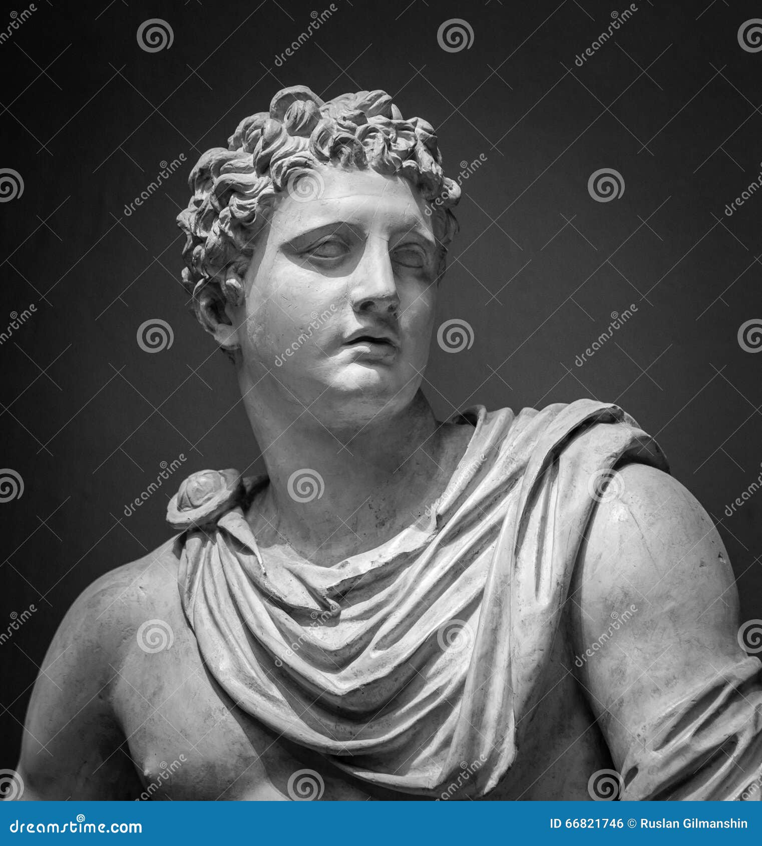 The Ancient Marble Portrait of Meleager Stock Photo - Image of ...