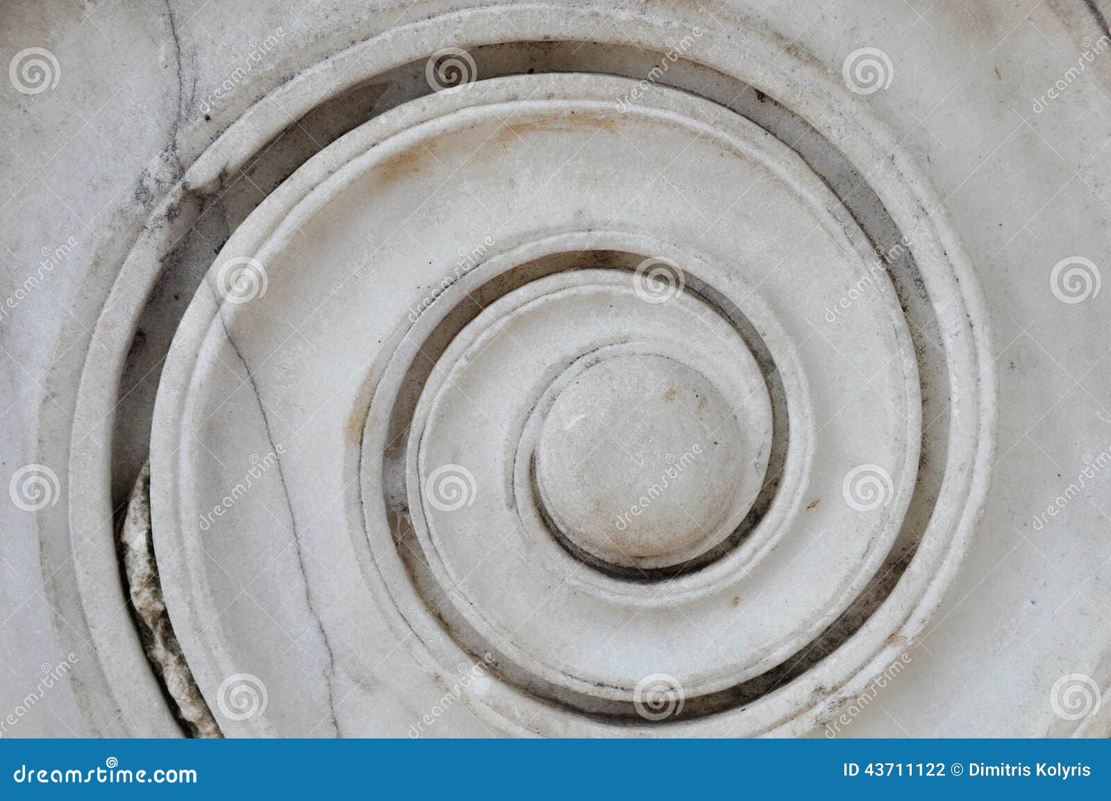 Ancient marble spiral stock photo. Image of order, material - 43711122