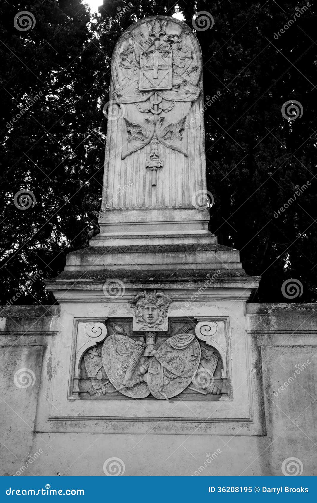 Ancient Marker in Rome stock image. Image of italy, rome - 36208195