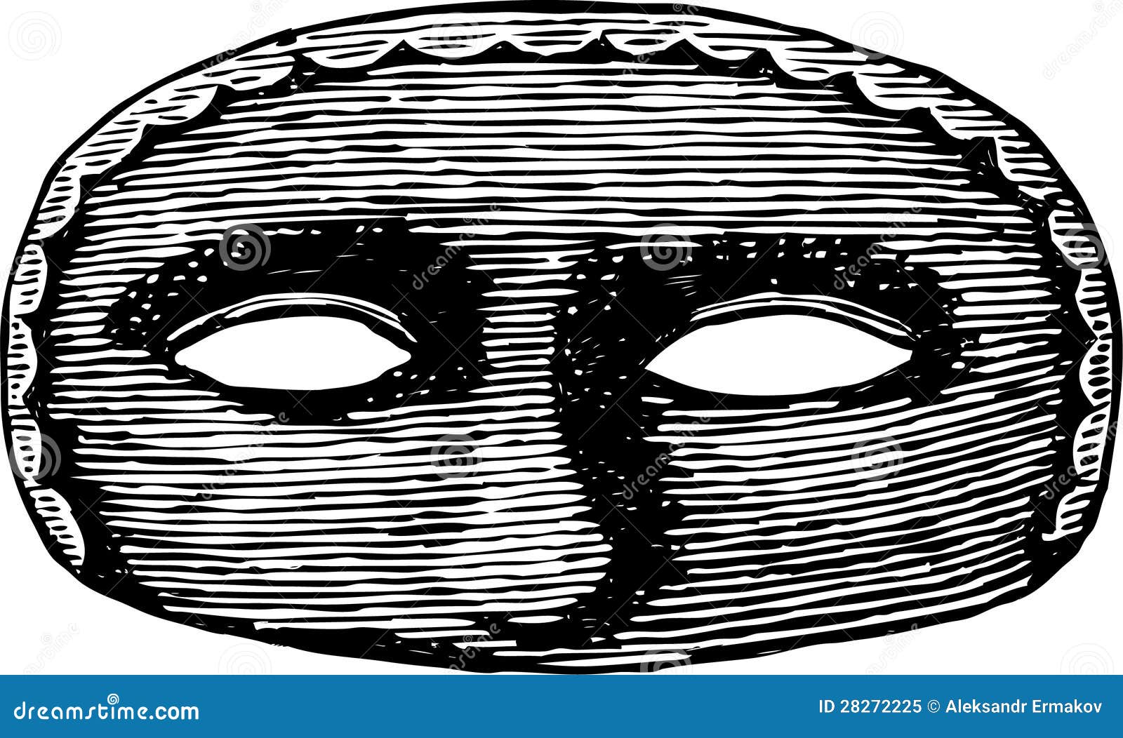 Ancient mask stock vector. Illustration of ancient, carnival - 28272225