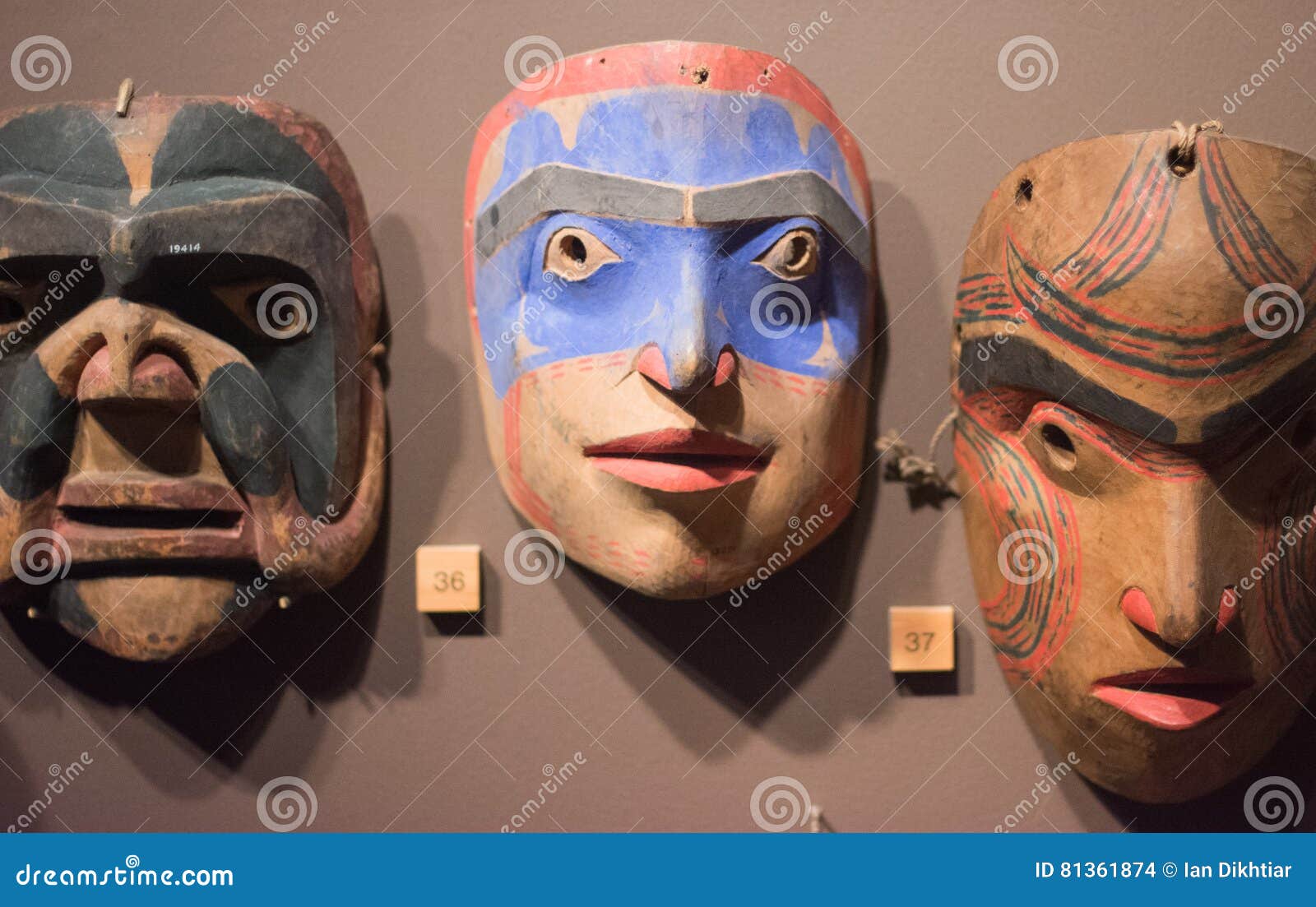 Ancient masks editorial stock image. Illustration of warrior - 81361874