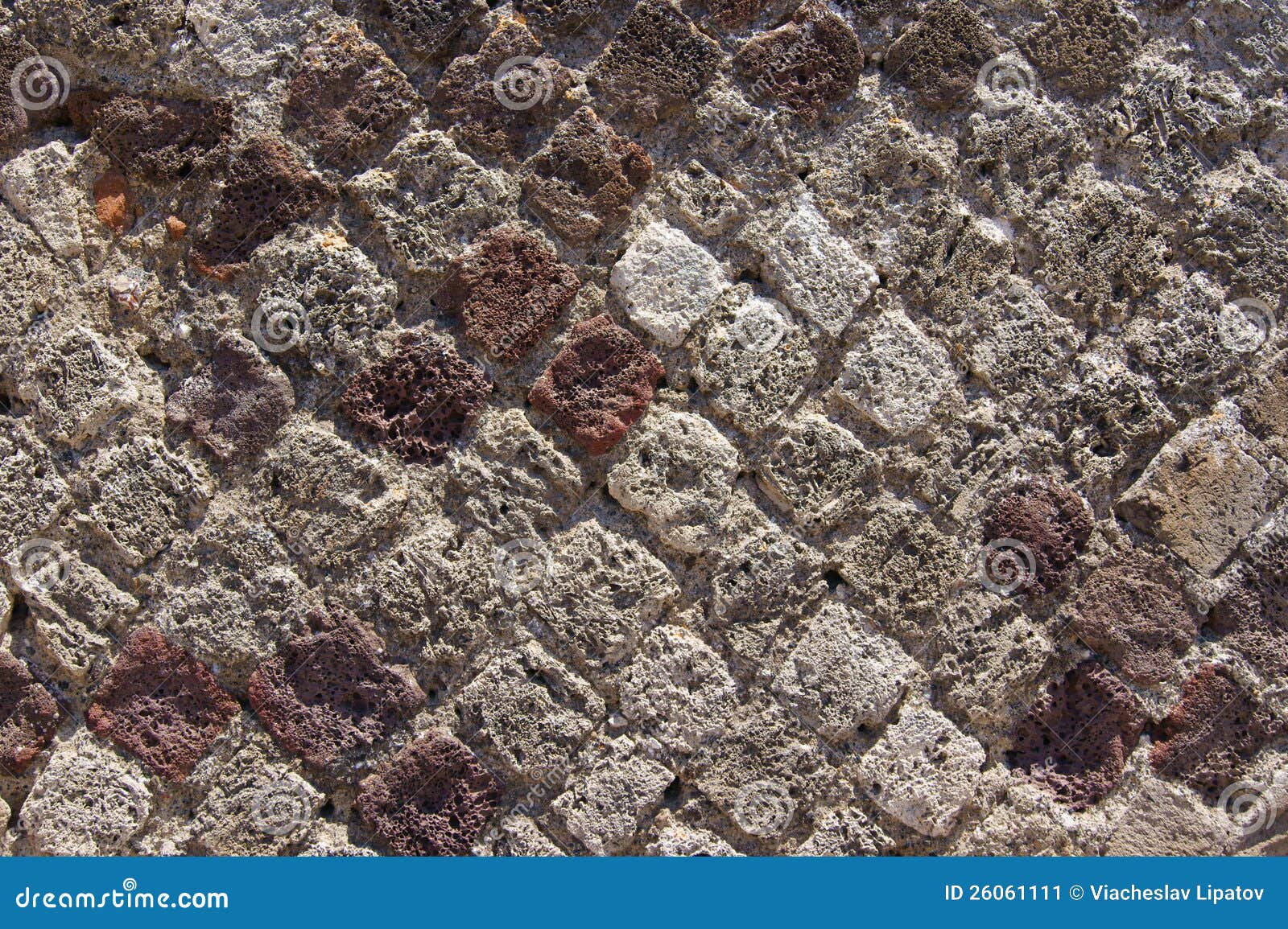 The Ancient Masonry of the Diamond-shaped Bricks Stock Image - Image of ...