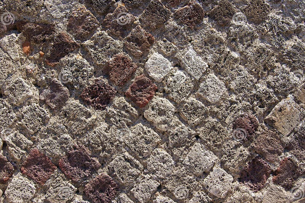 The Ancient Masonry of the Diamond-shaped Bricks Stock Image - Image of ...