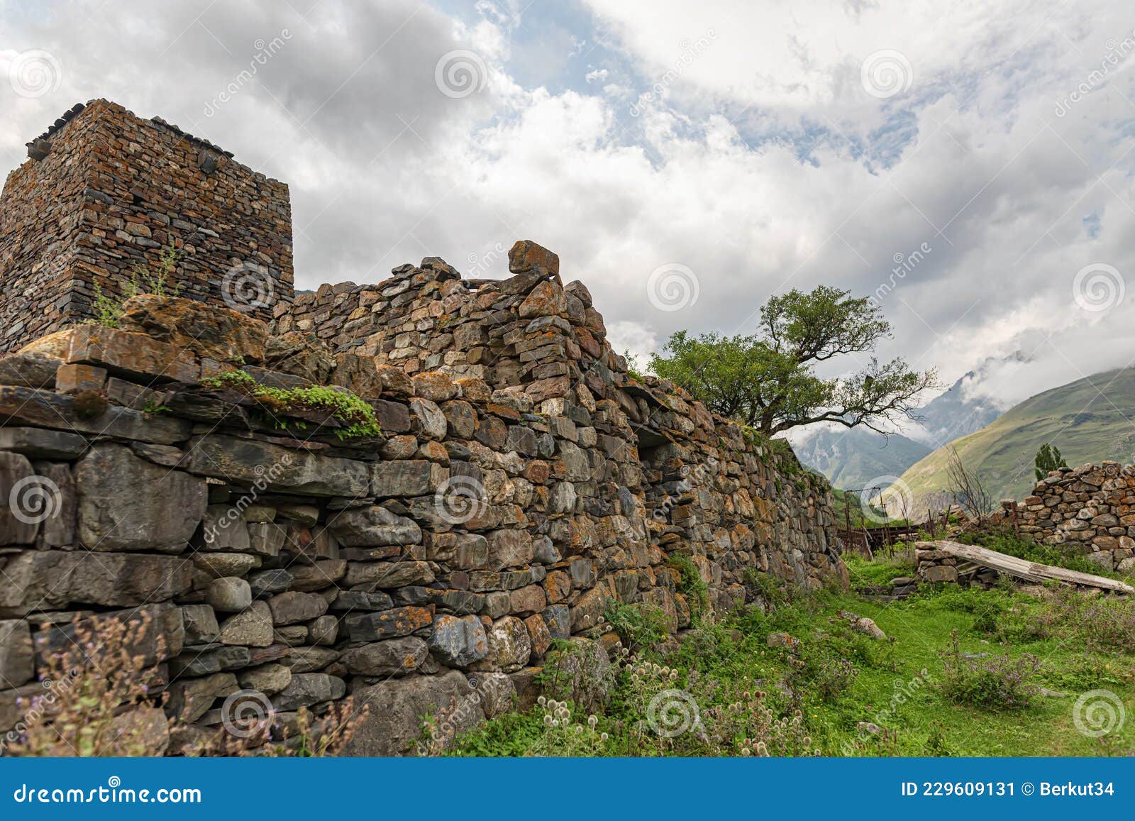 Ancient Masonry Made of Large Stones without Bonding Mortar Stock Image ...