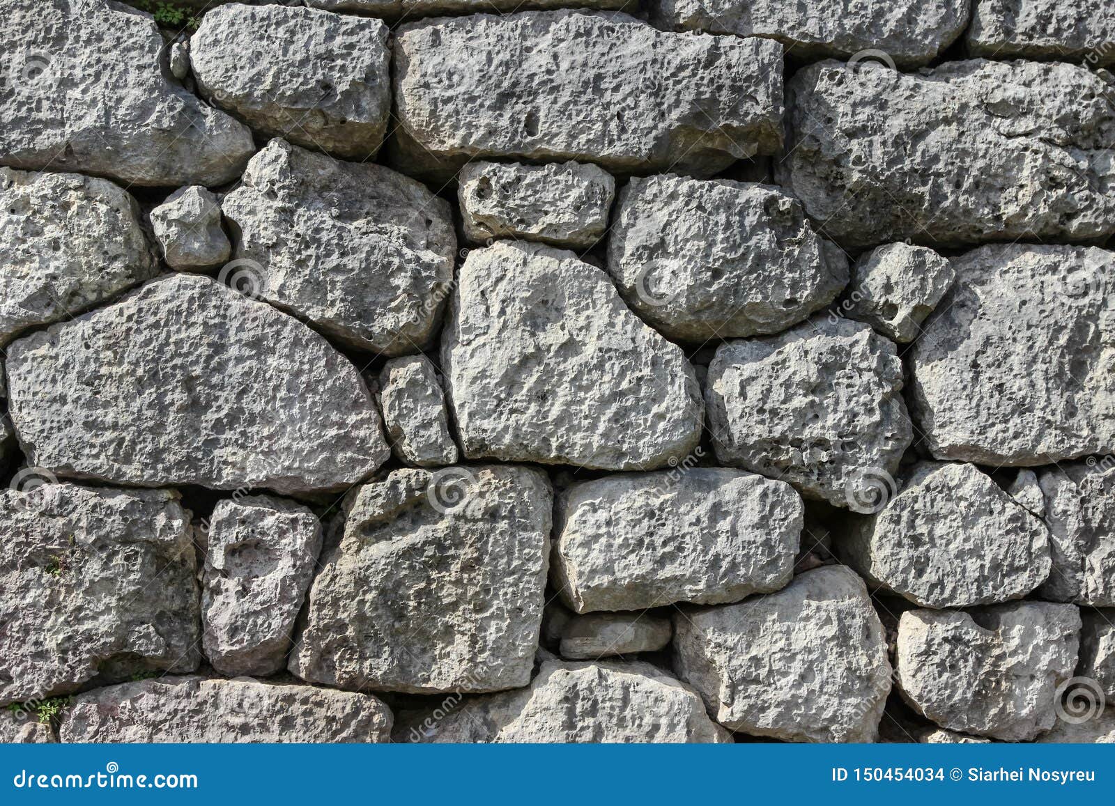 Ancient Masonry Stones Wall, Background Stock Photo - Image of gravel ...