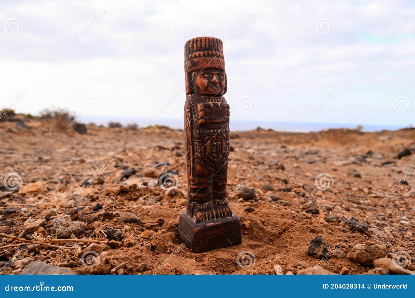 Ancient Maya Statue stock photo. Image of archeology - 204028314