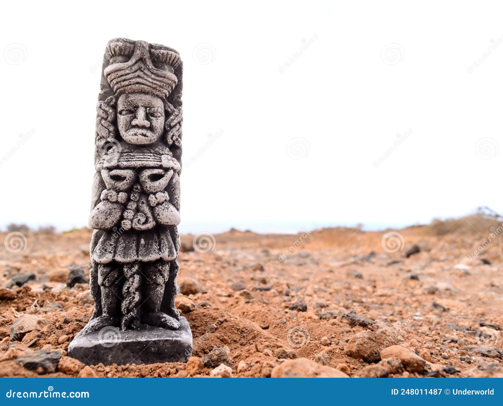 Ancient Maya Statue stock image. Image of chichen, rare - 248011487