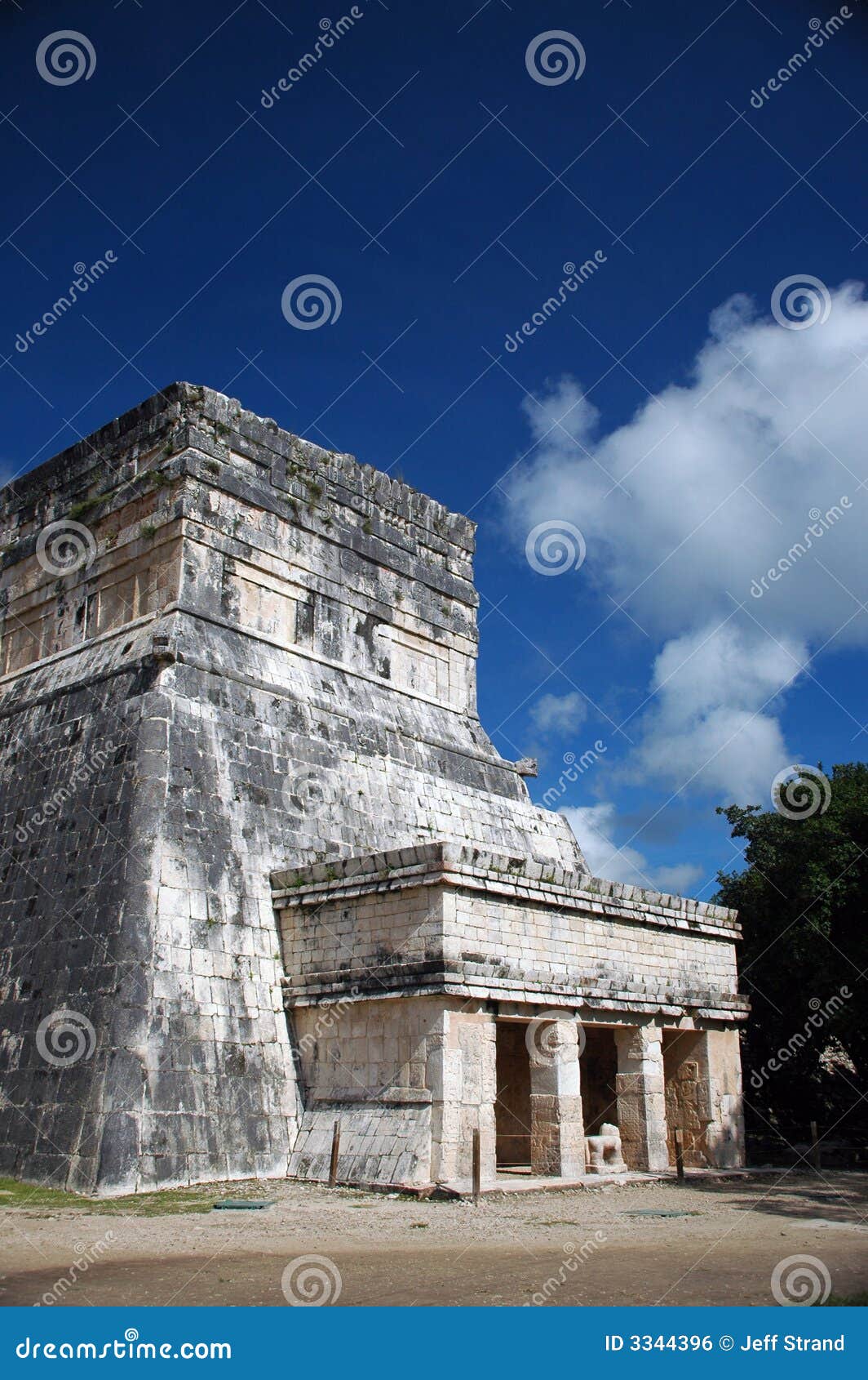 Sight Of The Mayan Pyramid In Ruins In The Archaeological Balamku ...