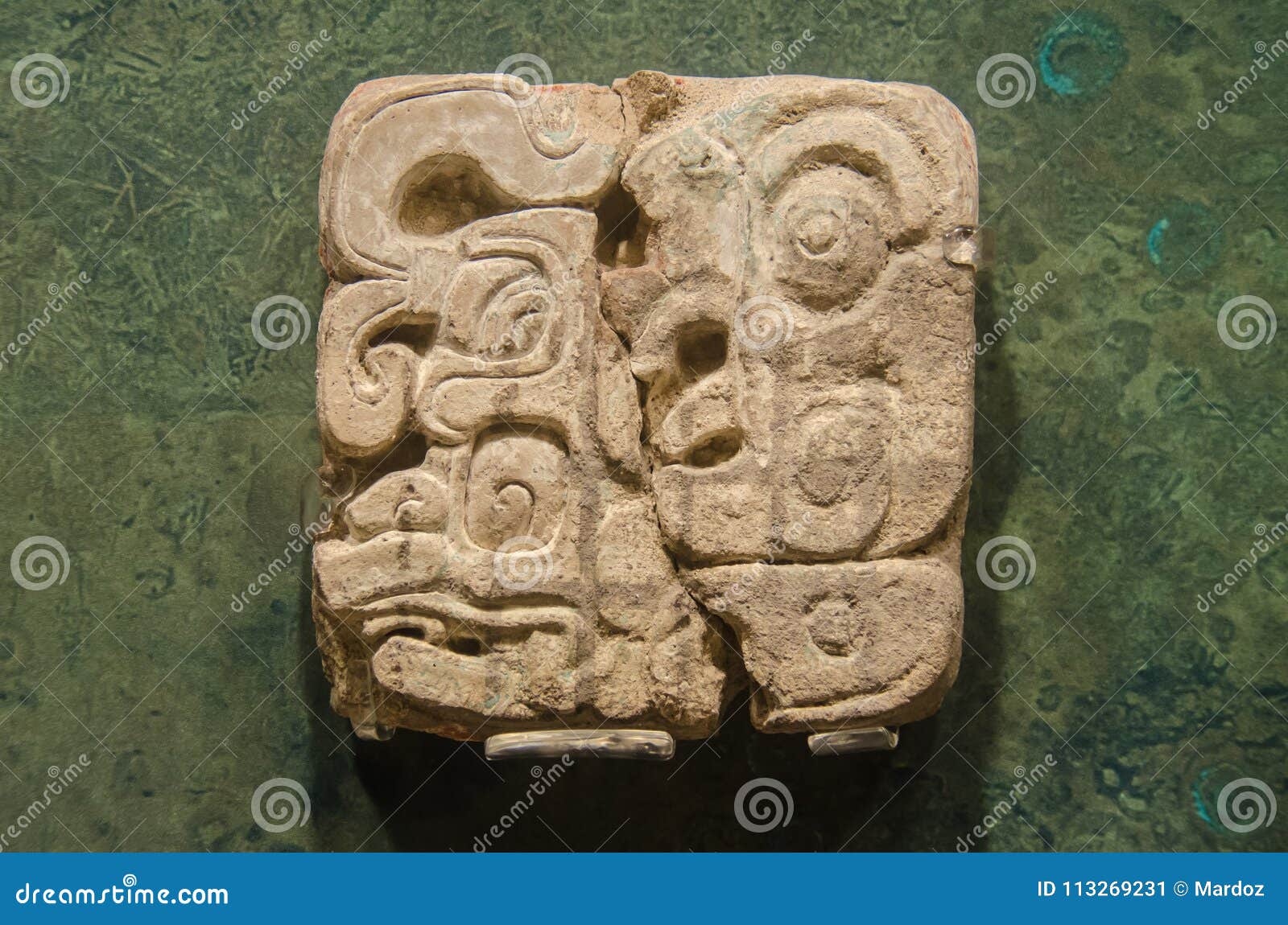 Ancient Mayan Glyph Symbol Engraved in Rock Stock Image - Image of ...