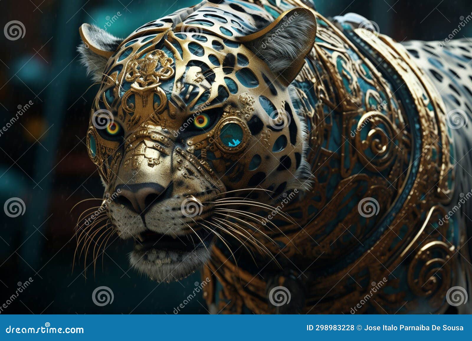 Ancient Mayan Illustrations of Revered Jaguars Oct Stock Photo - Image ...