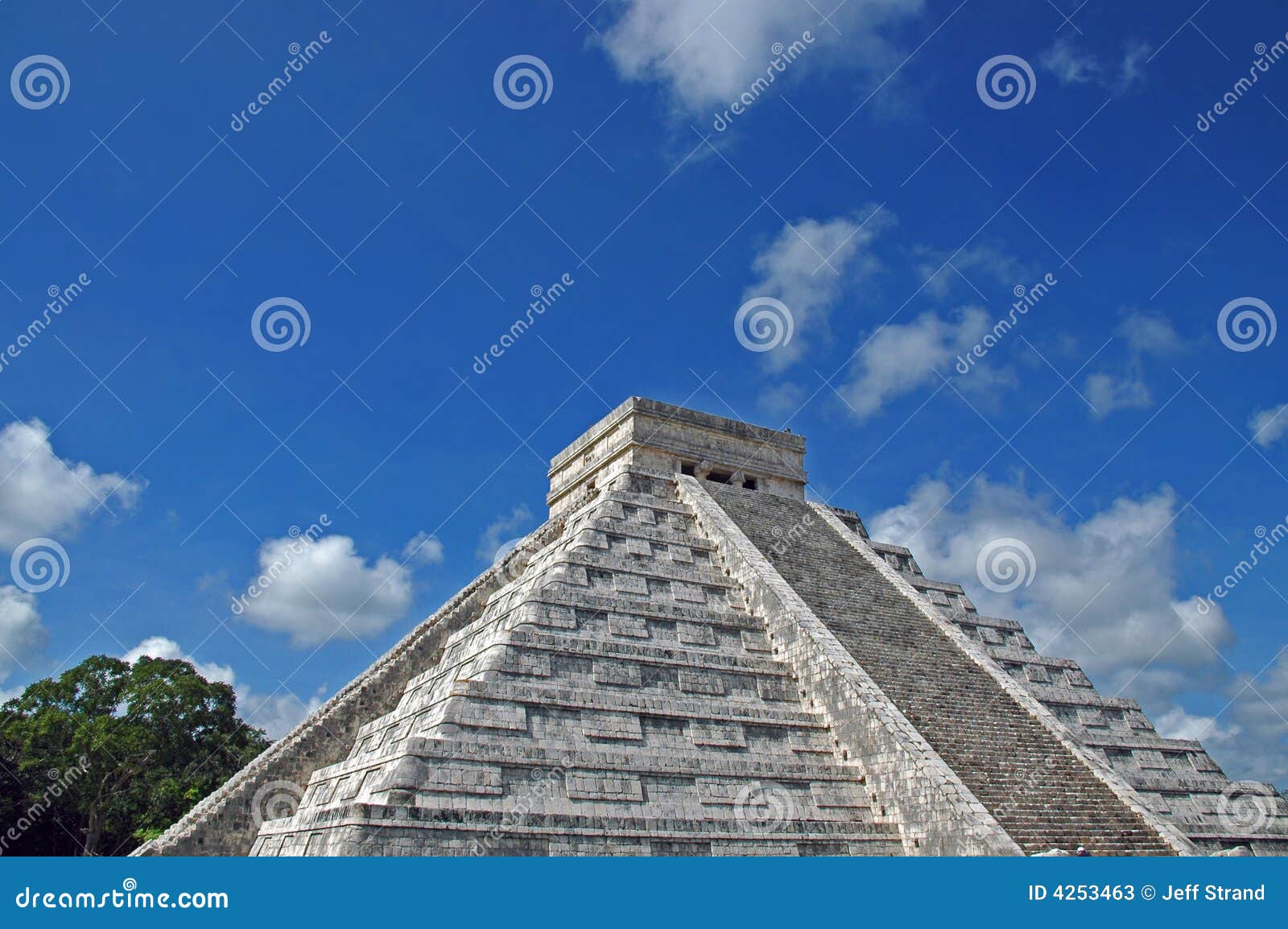 Ancient Mayan Pyramid In The Yucatan Royalty-Free Stock Photo ...