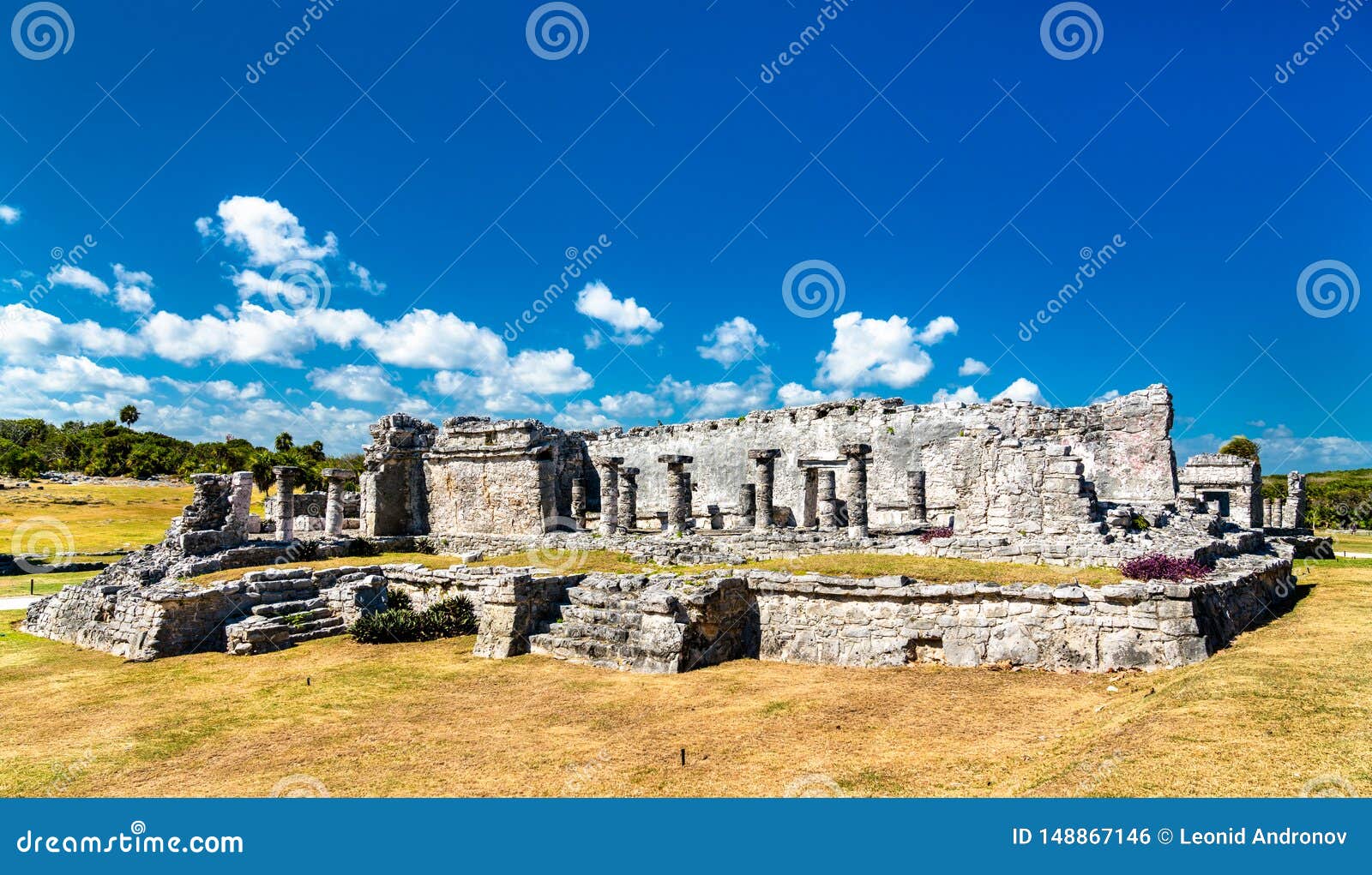 Ancient Mayan Ruins at Tulum in Mexico Stock Photo - Image of mayan ...