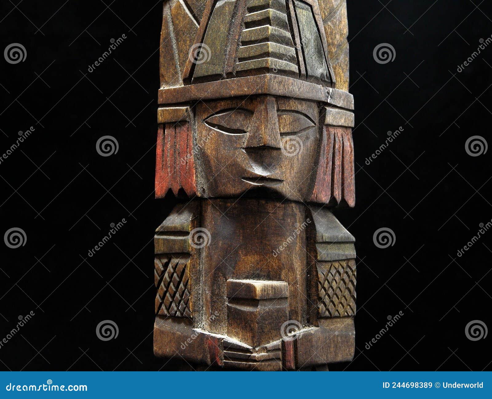 Ancient Mayan Statue stock image. Image of indian, mexico - 244698389