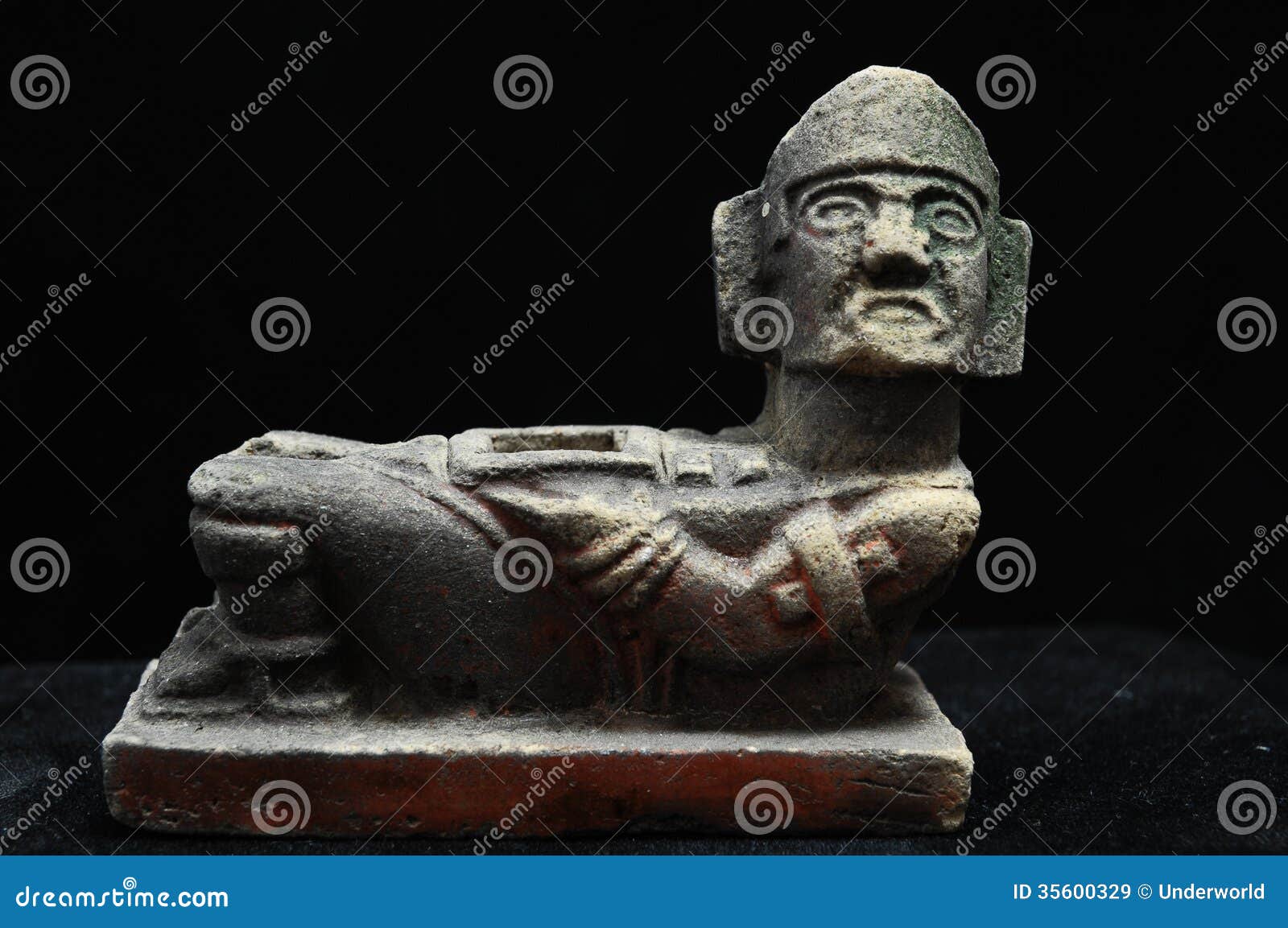 Ancient Mayan Statue stock image. Image of history, isolated - 35600329