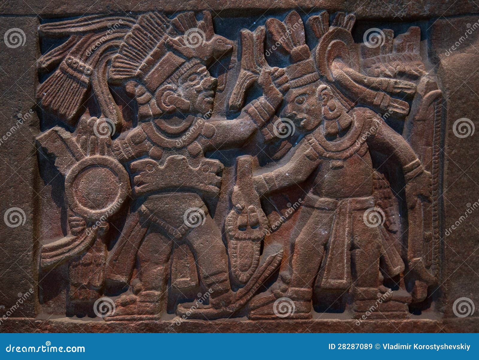 Ancient Mayan Stone Carving Stock Image - Image of religion, heritage ...