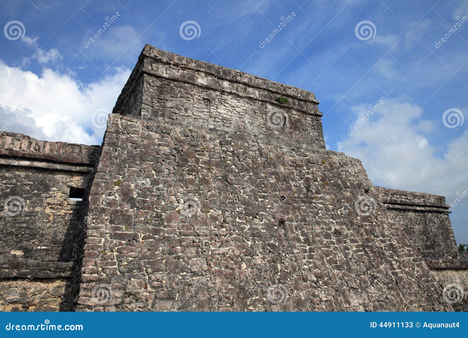 Ancient Mayan stone temple stock image. Image of place - 44911133