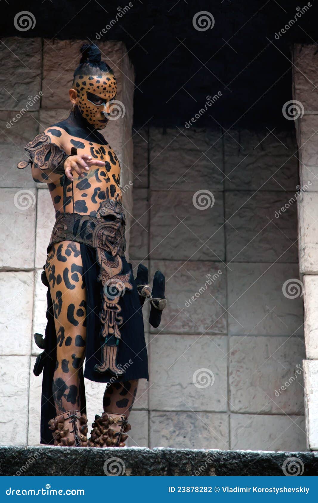 Ancient Mayan Warrior editorial photography. Image of mayan - 23878282