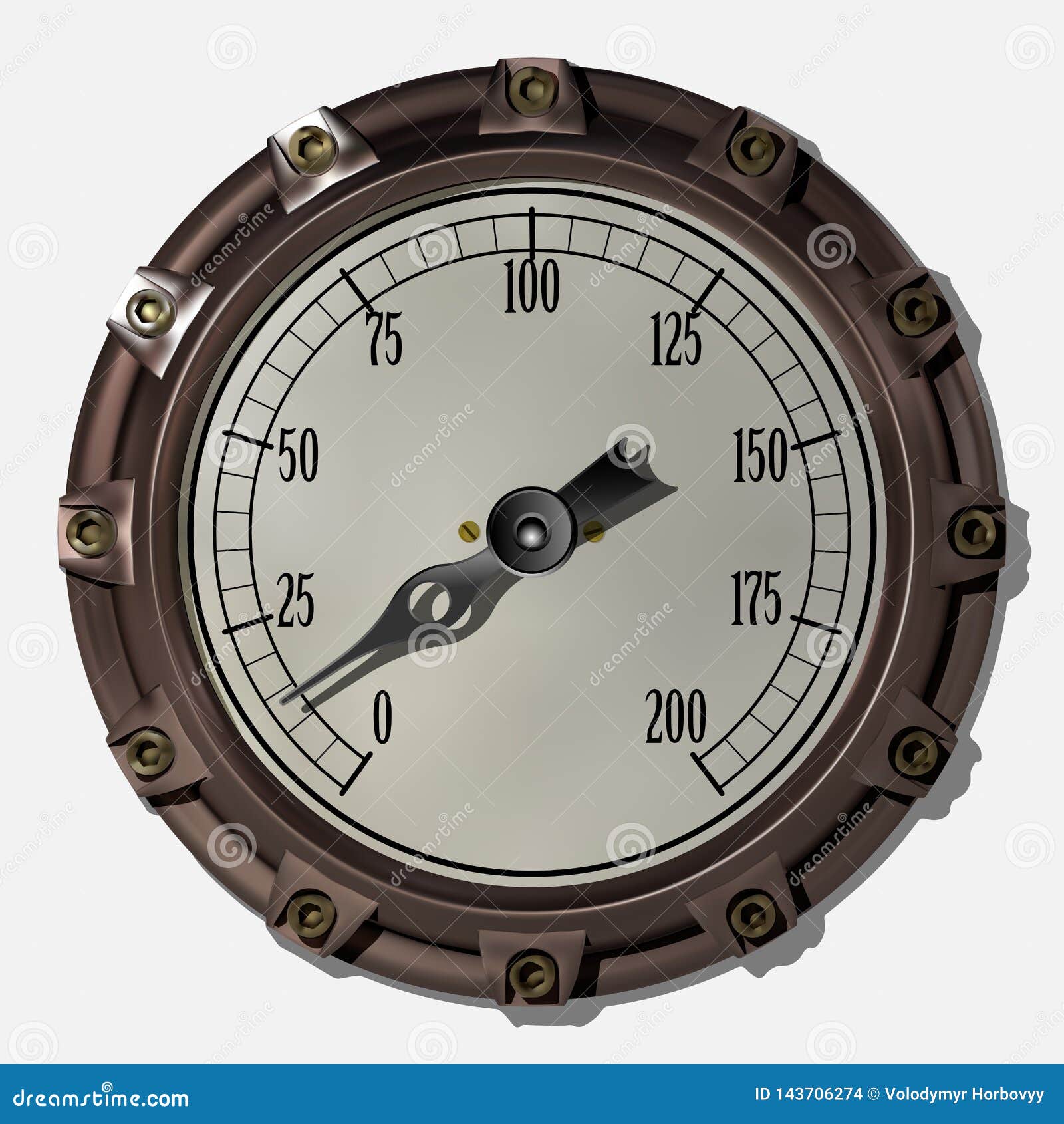 Measuring device vector stock vector. Illustration of dial - 143706274
